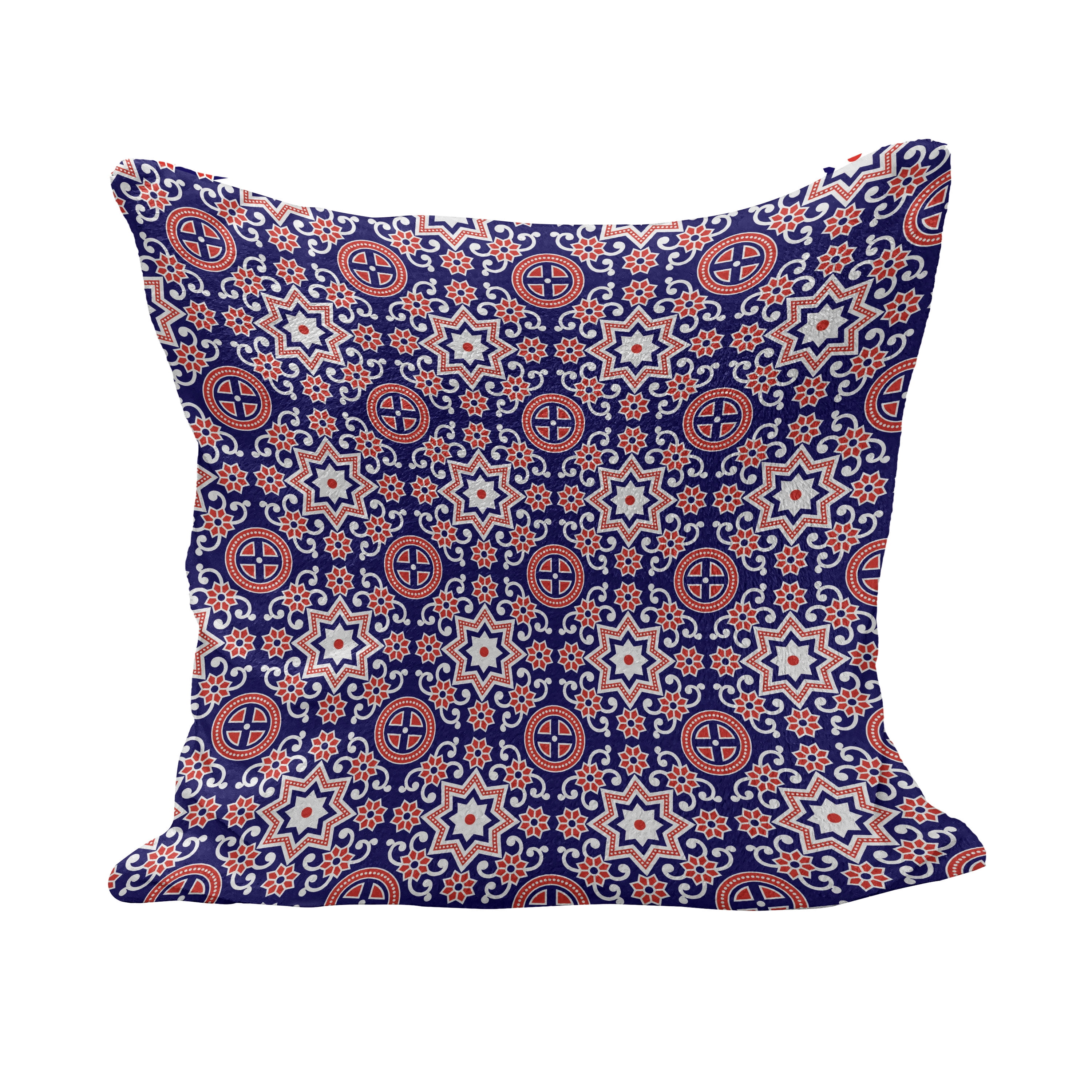 Orient Fluffy Throw Pillow Cushion Cover, Moroccan Pattern with Middle ...