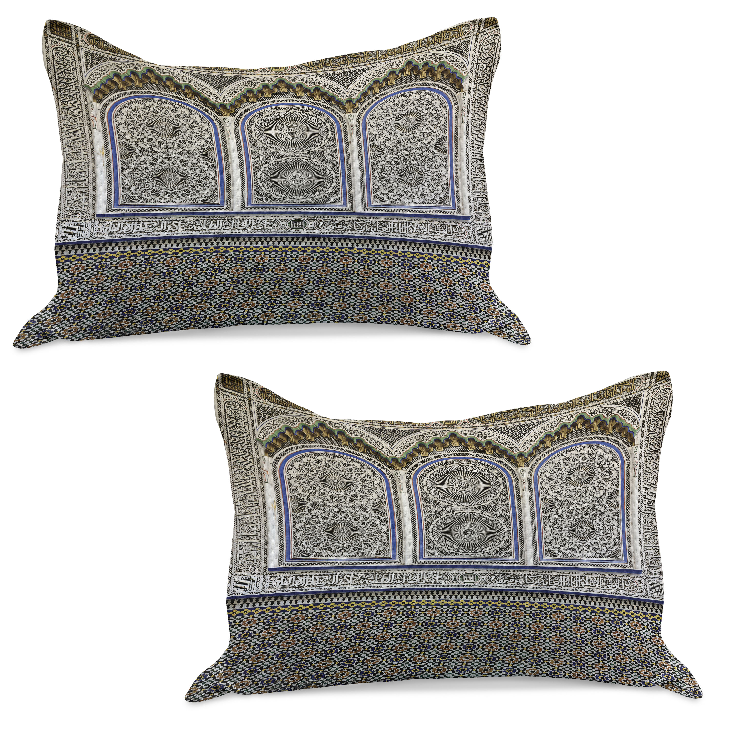 Orient Knitted Quilt Pillowcover Set of 2, Nostalgic Moroccan ...