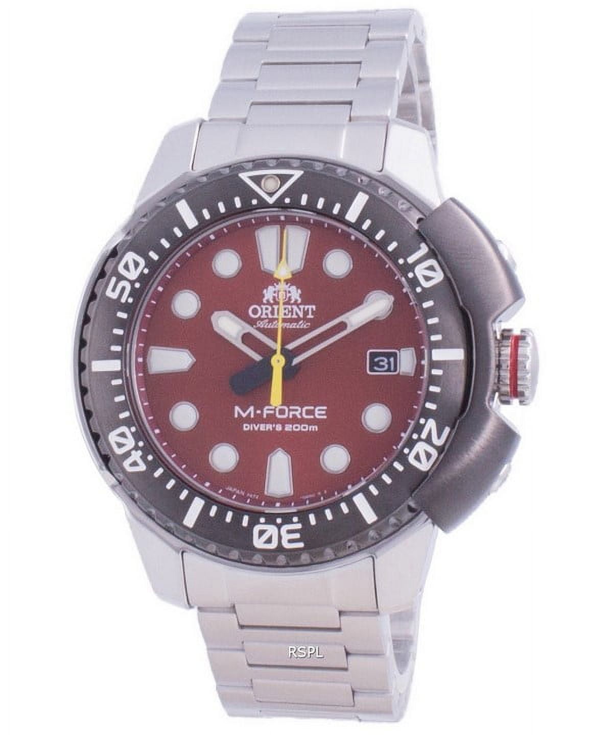 Orient M-Force Automatic Red Dial Men's Watch RA-AC0L02R - Walmart.com