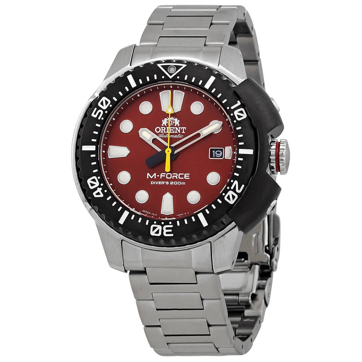 Orient M-Force Automatic Red Dial Men's Watch RA-AC0L02R - Walmart.com