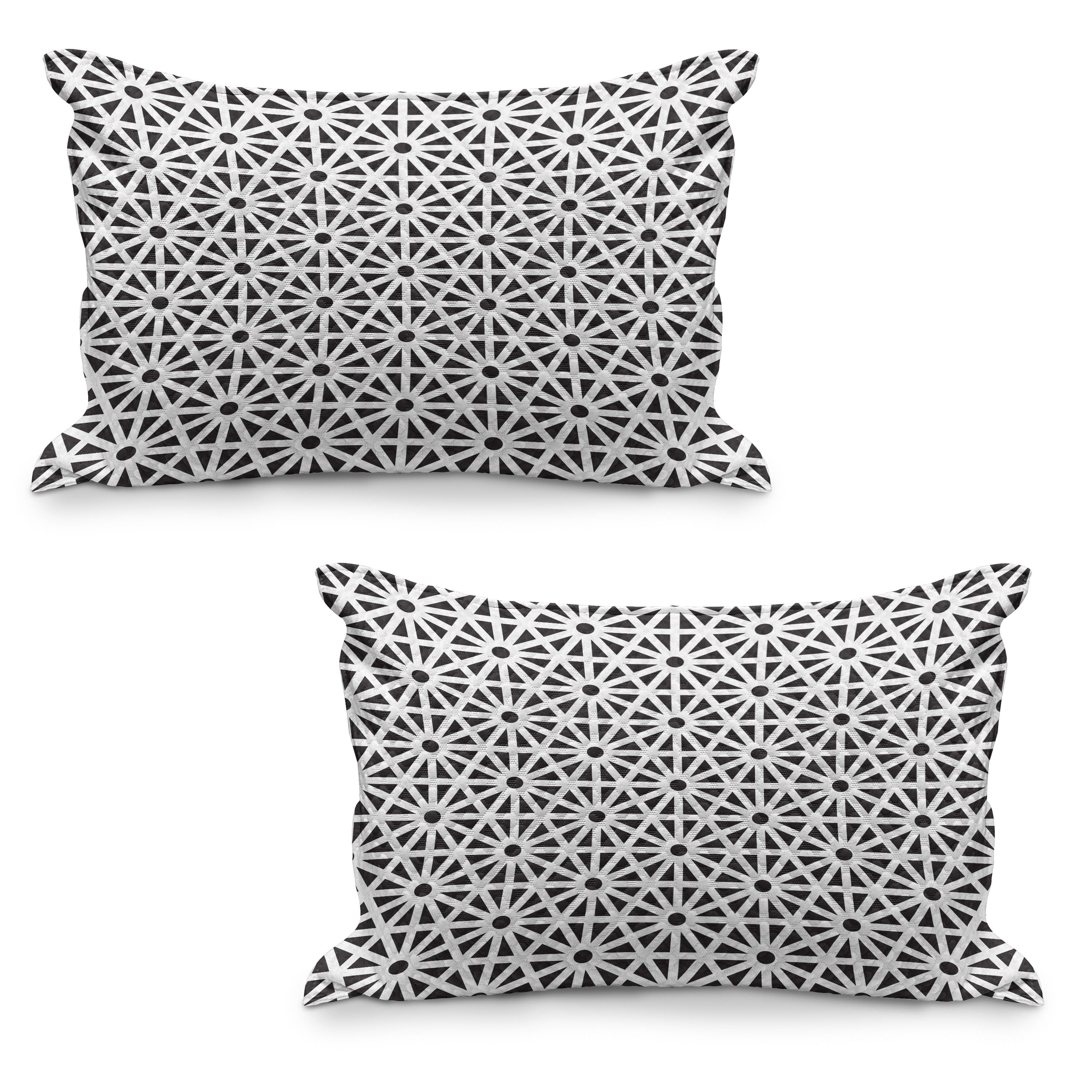 Orient Quilted Pillowcover Set of 2, Moroccan Style Old Motif with ...