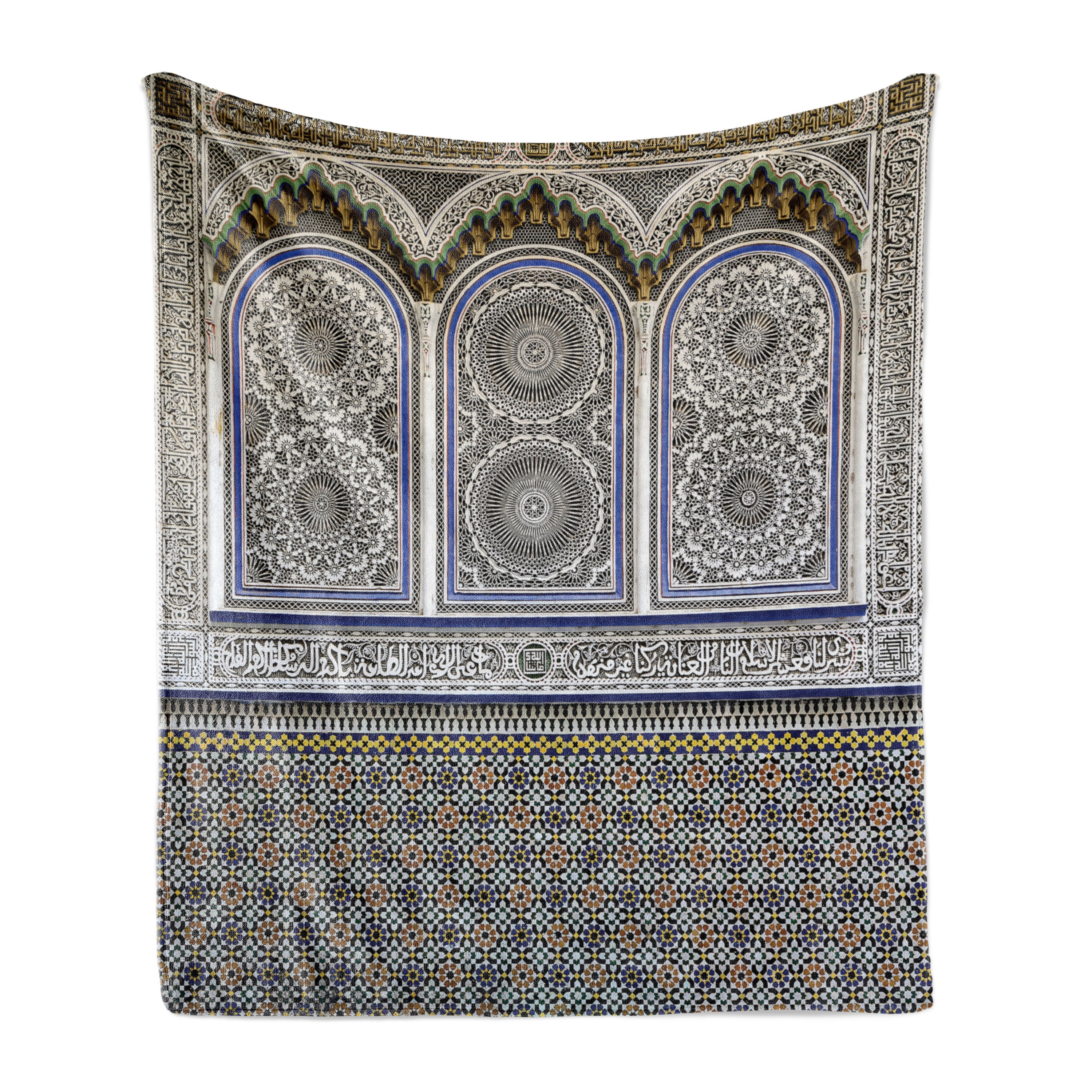 Orient Soft Flannel Fleece Throw Blanket, Nostalgic Moroccan ...