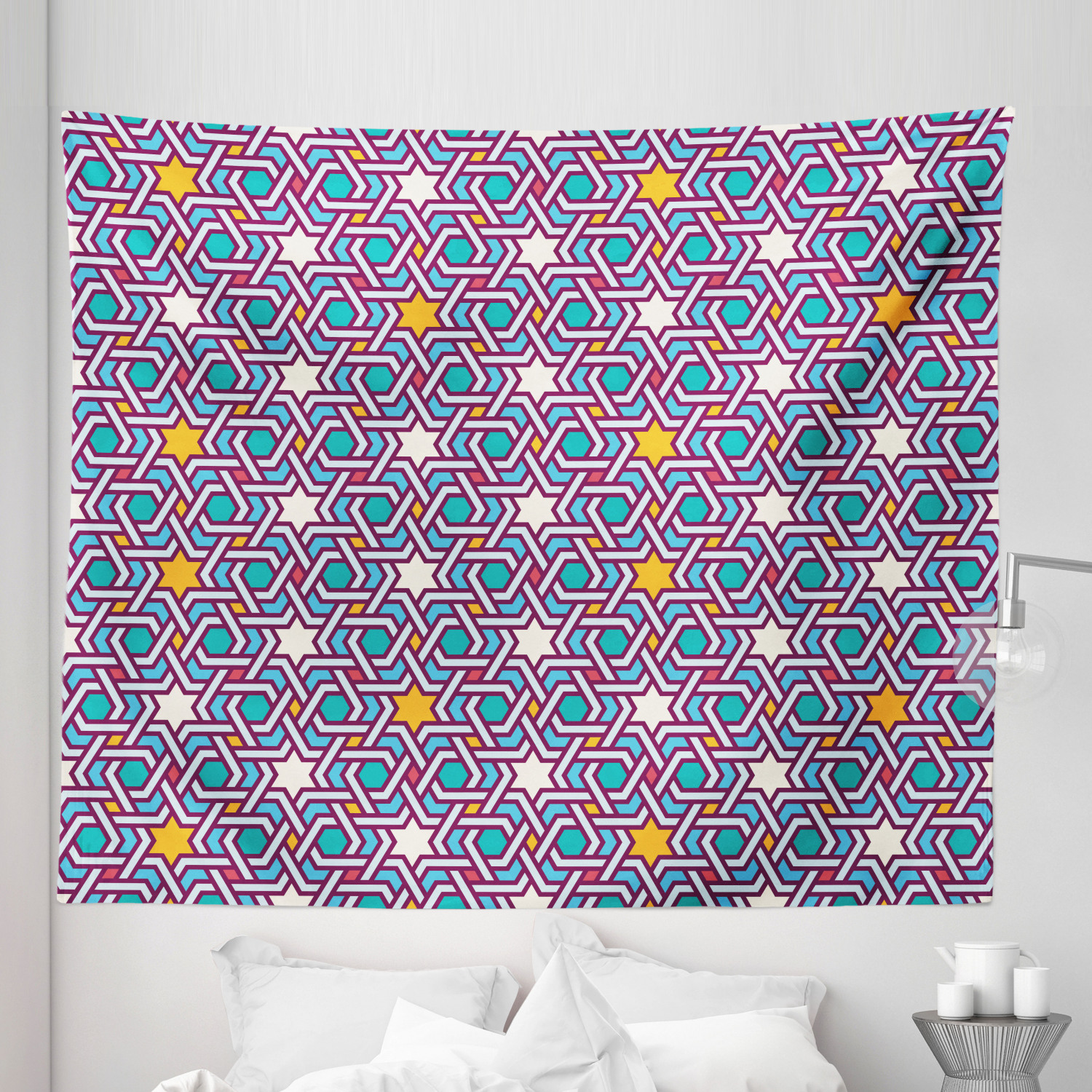 Orient Tapestry, Geometric Lines and Stars Based on Traditional ...