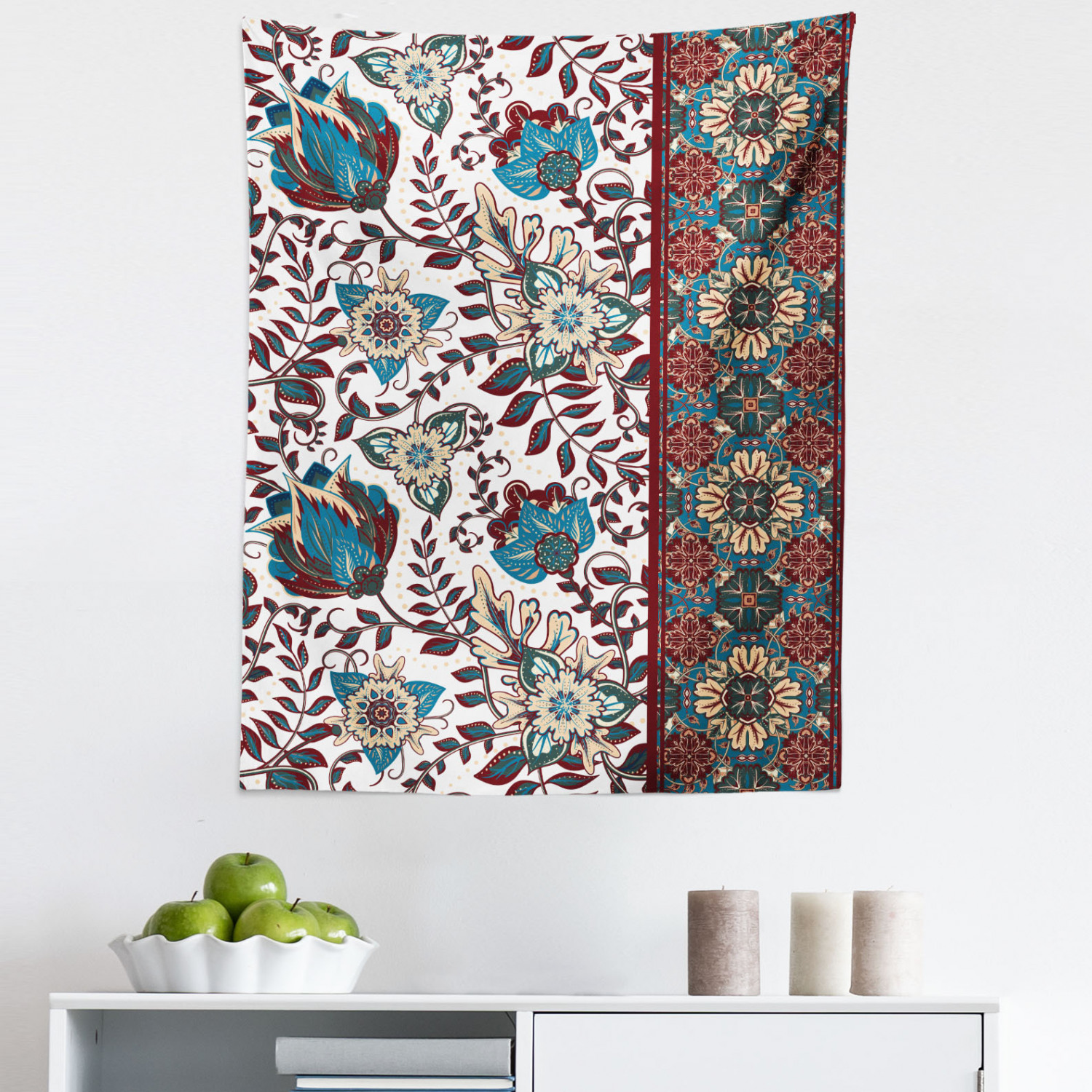 Orient Tapestry, Ornamental Floral Pattern and Border Traditional ...