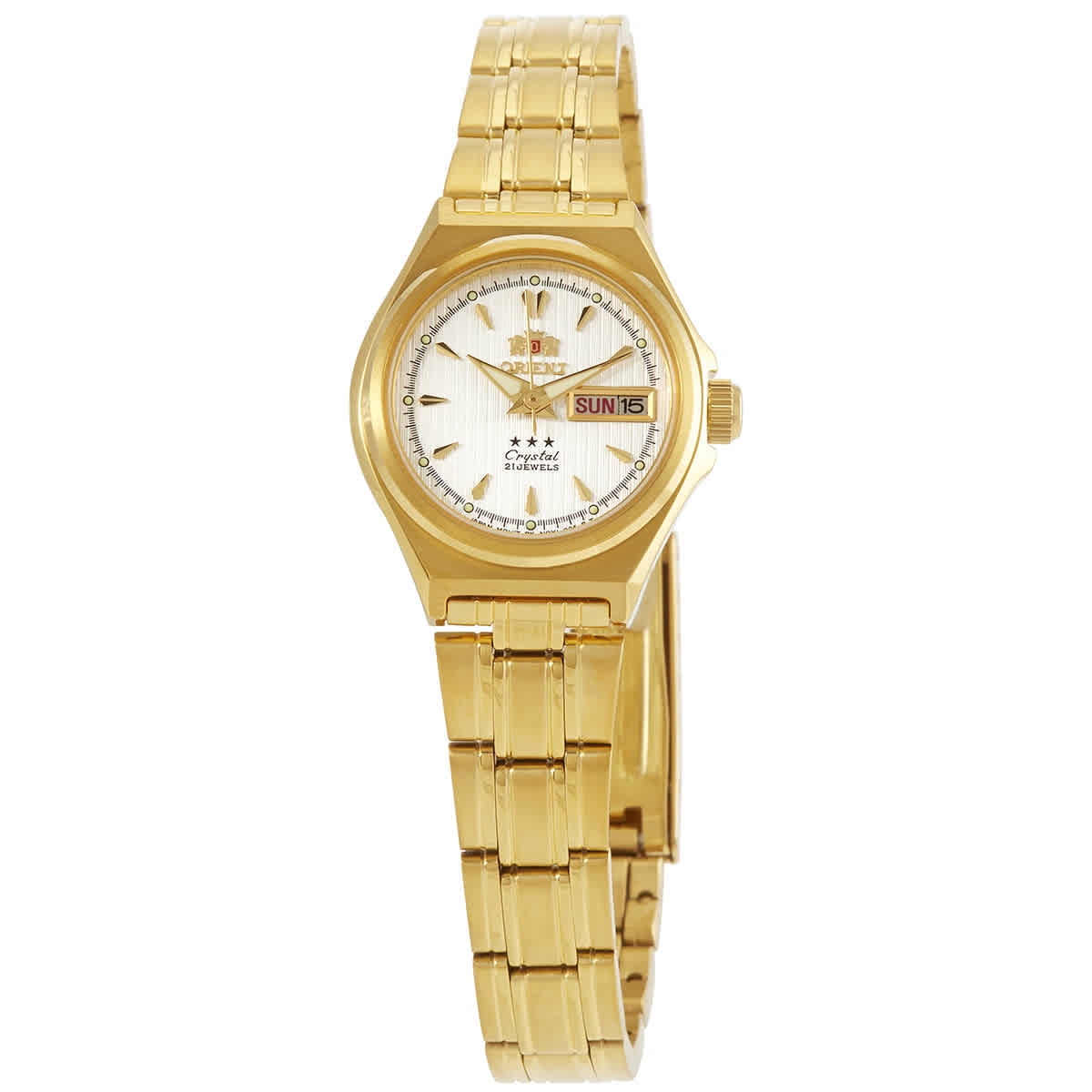 Orient Tri Star Wrist Watch, Automatic, Silver Dial, Gold-Tone ...