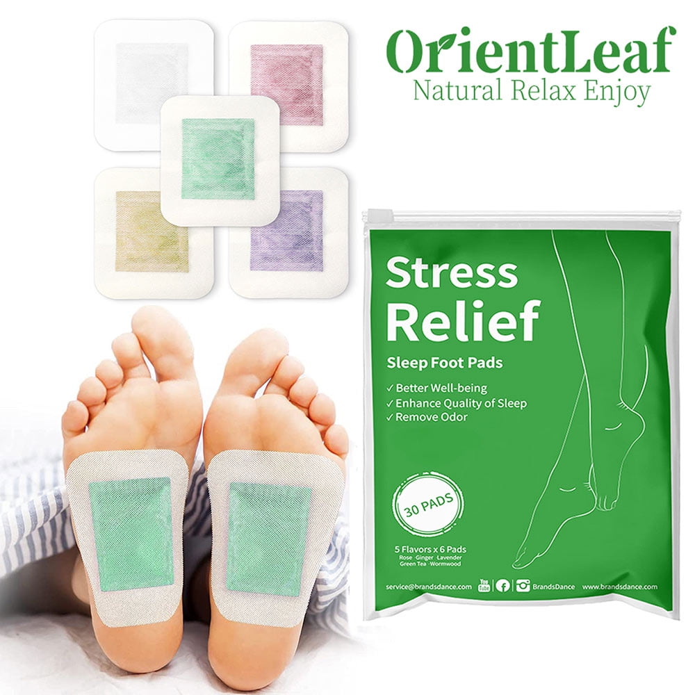 OrientLeaf 15 Pairs Sleep Foot Pads, Detox Ginger Foot Pads for Better ...
