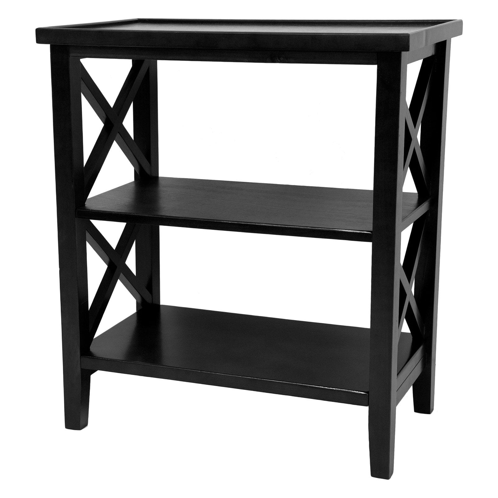 Free Shipping! Oriental Furniture 26 inch Black Bookcase Table with ...