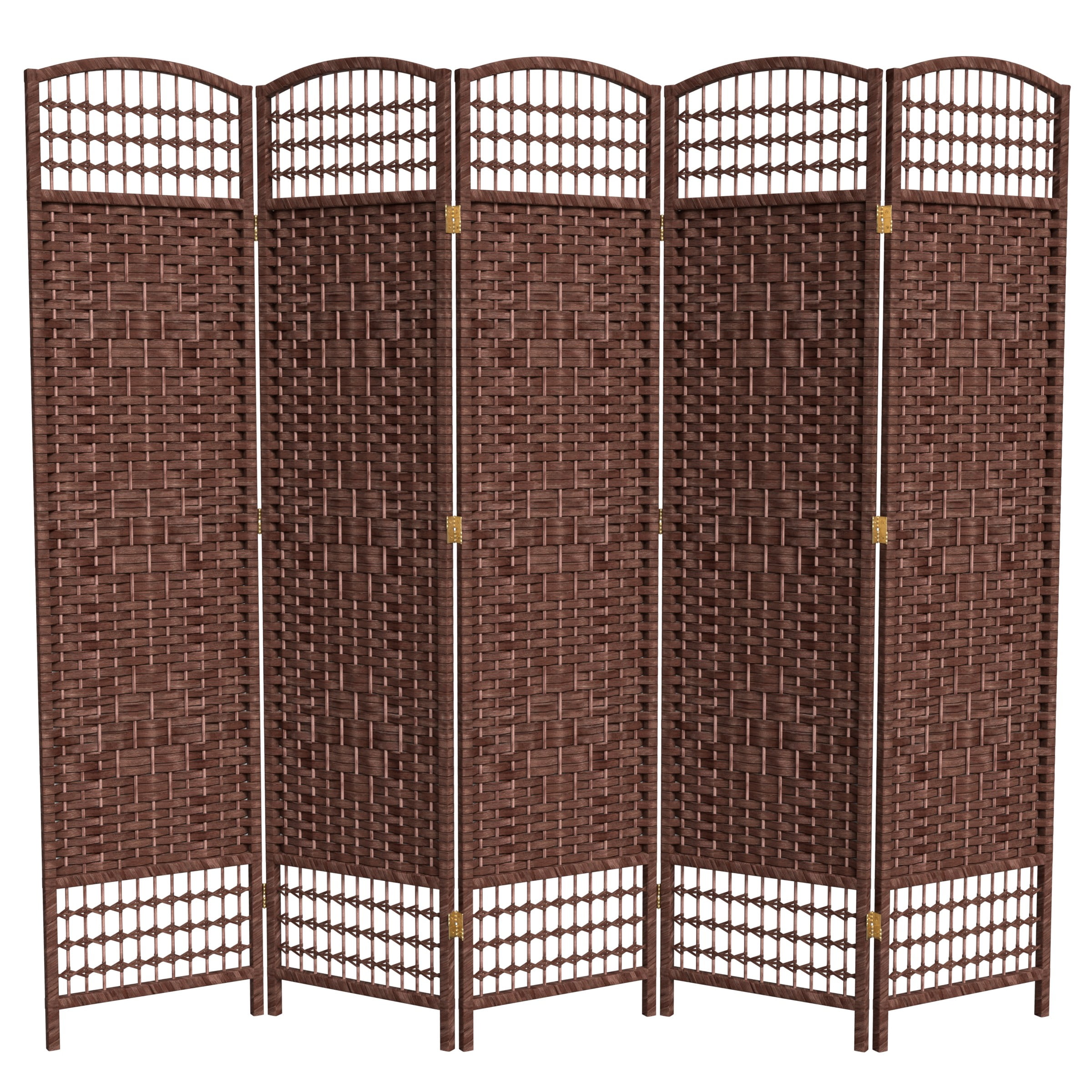 Red Lantern 5 1/2 ft. Tall Fiber Weave Room Divider - Dark Red - 5 ...