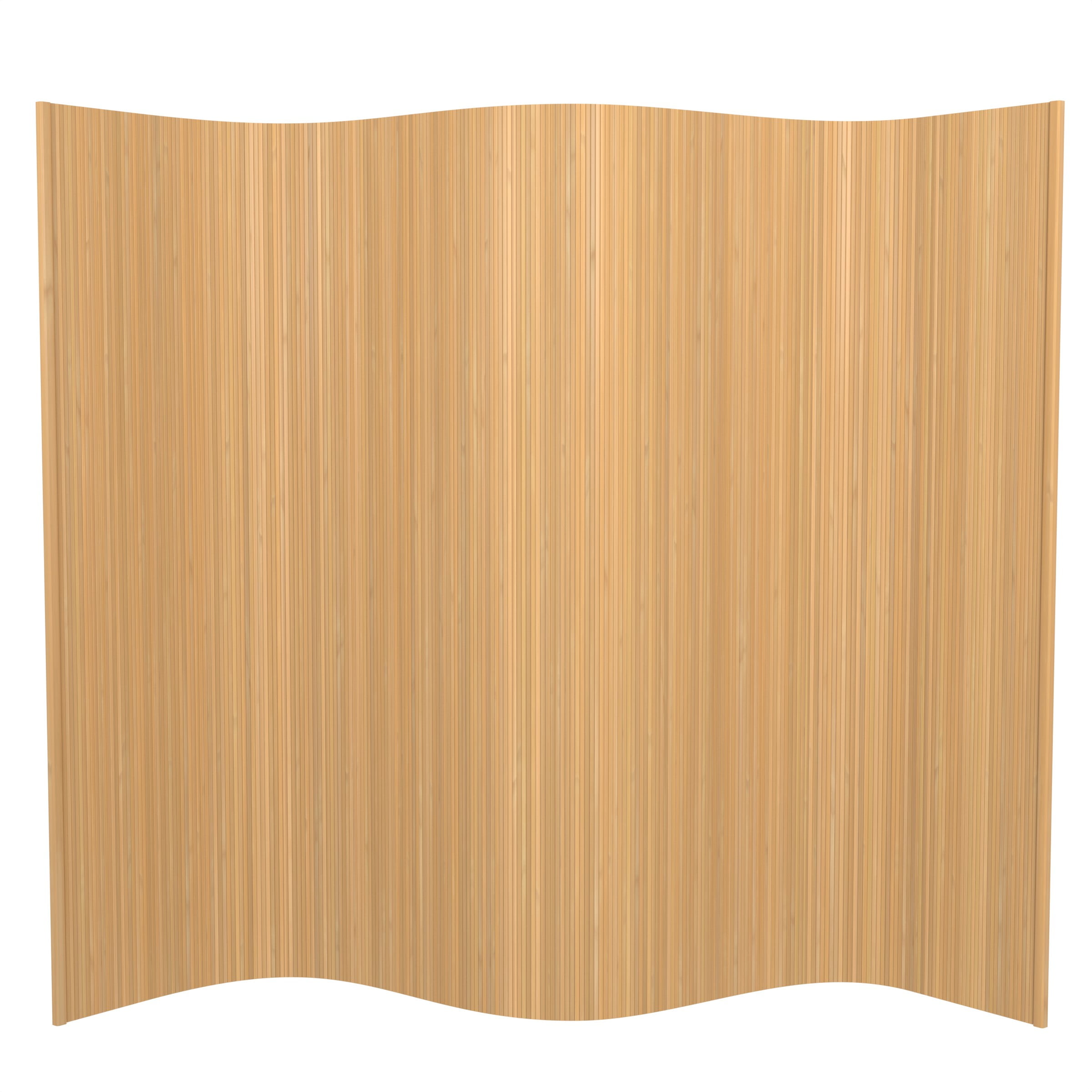 6 Ft Tall Bamboo Wave Screen, Honey - Walmart.com
