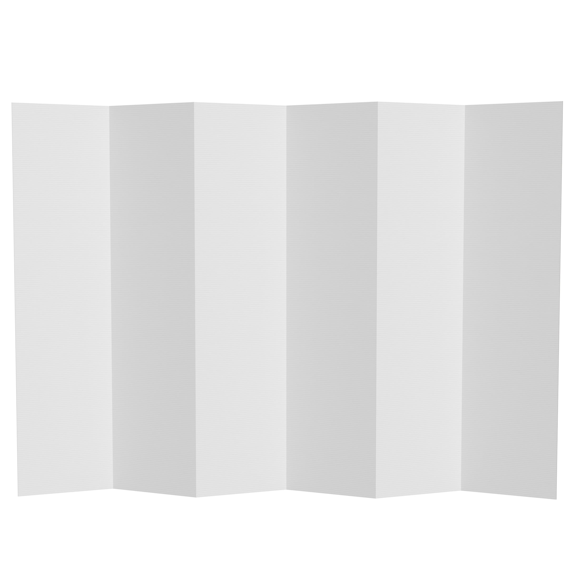 Red Lantern 6 ft. Tall White Temporary Cardboard Folding Screen - 6 ...