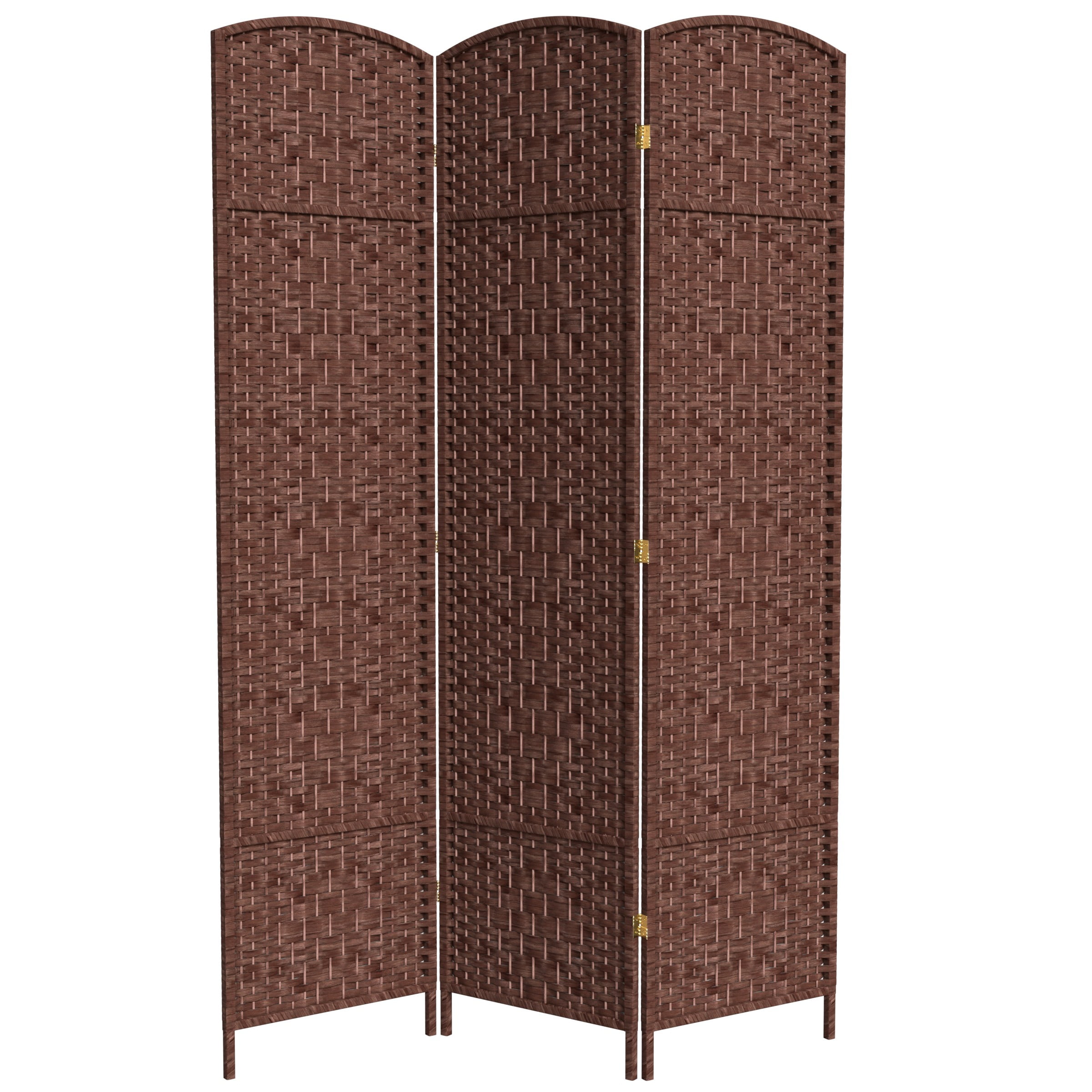 Red Lantern 7 ft. Tall Diamond Weave Room Divider - Dark Red - 3 Panel ...