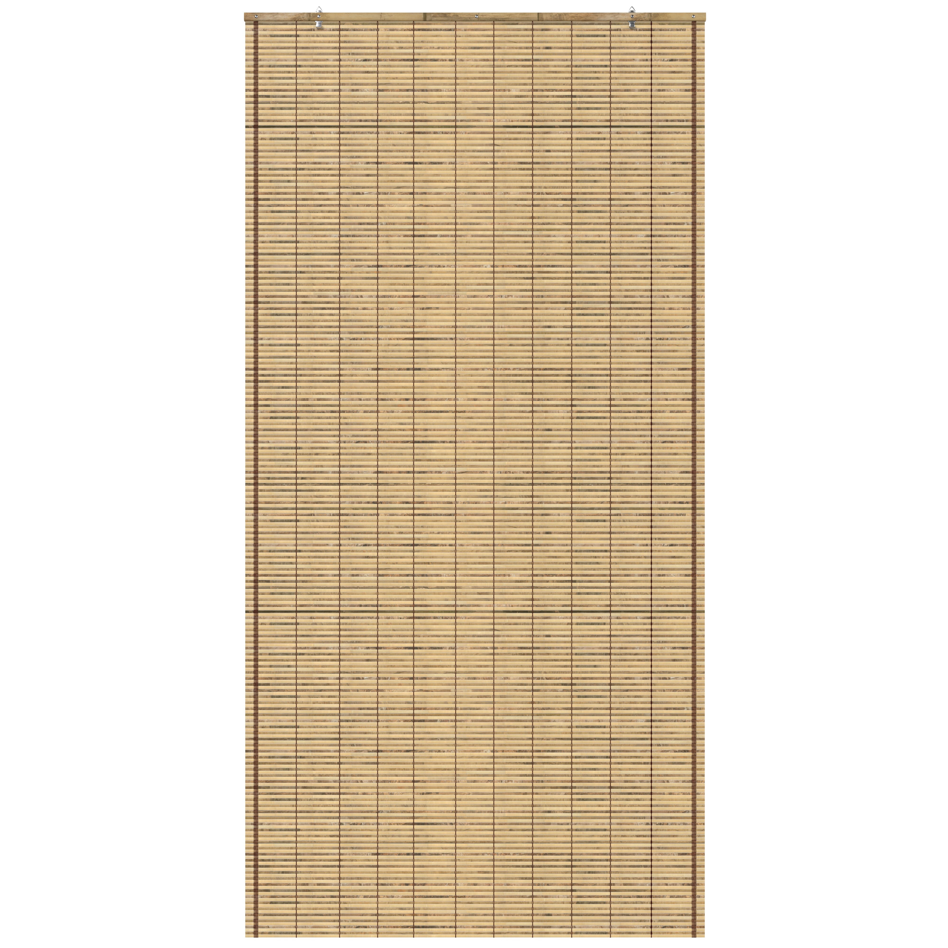 Red Lantern Burnt Bamboo Cordless Window Shade - Tortoise 36" W ...