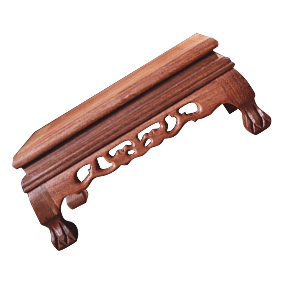 WHAMVOX Oriental Furniture Wooden Display Stand Rectangular Pedestal ...