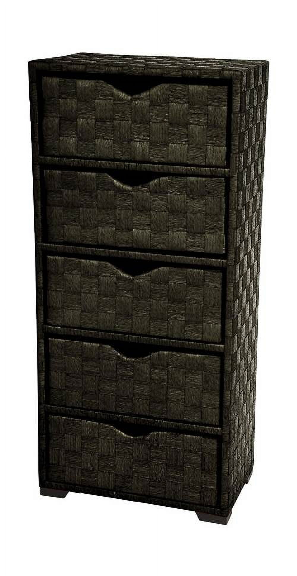 Oriental Furniture Natural Fiber Chest of Drawers, 5 Drawer - Walmart.com