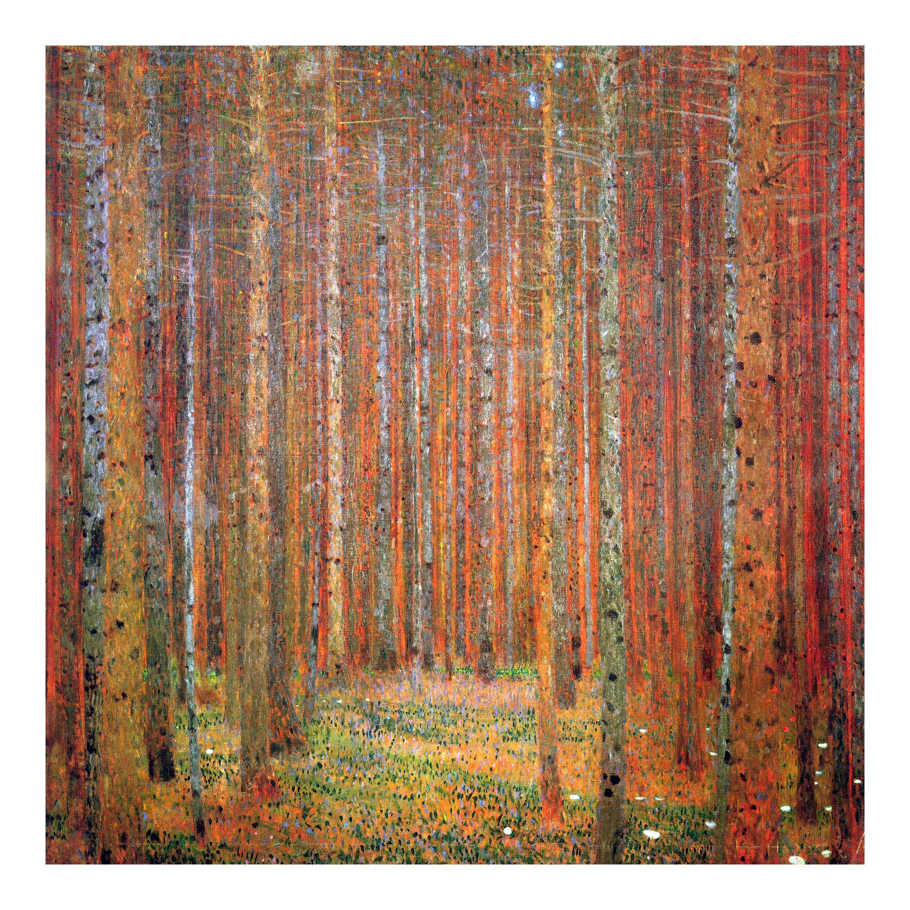 Red Lantern Tannenwald By Klimt Canvas Wall Art, 27.5"W x 27.5"H ...