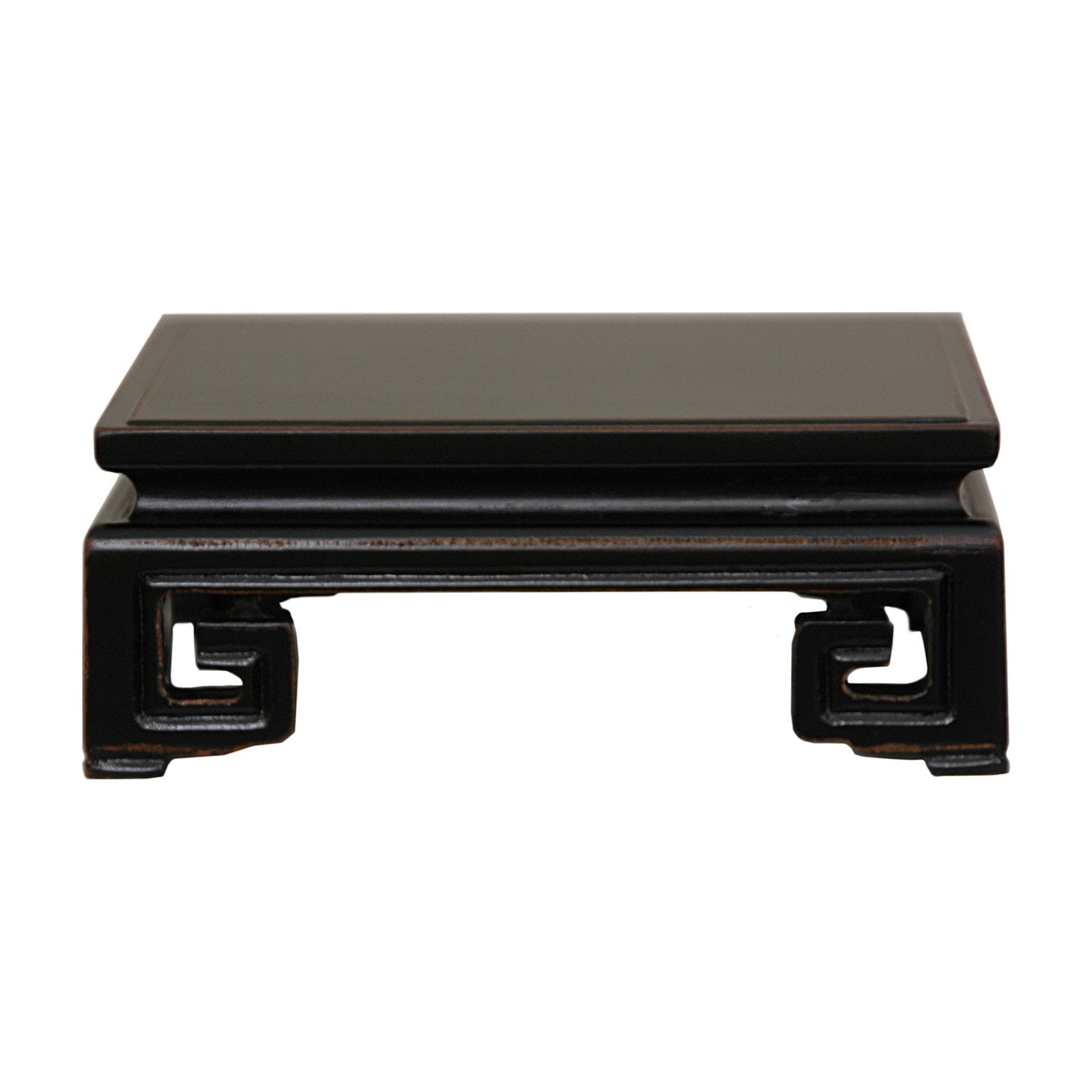 Oriental Furniture Rosewood Carved Square Stand, base, rosewood color ...
