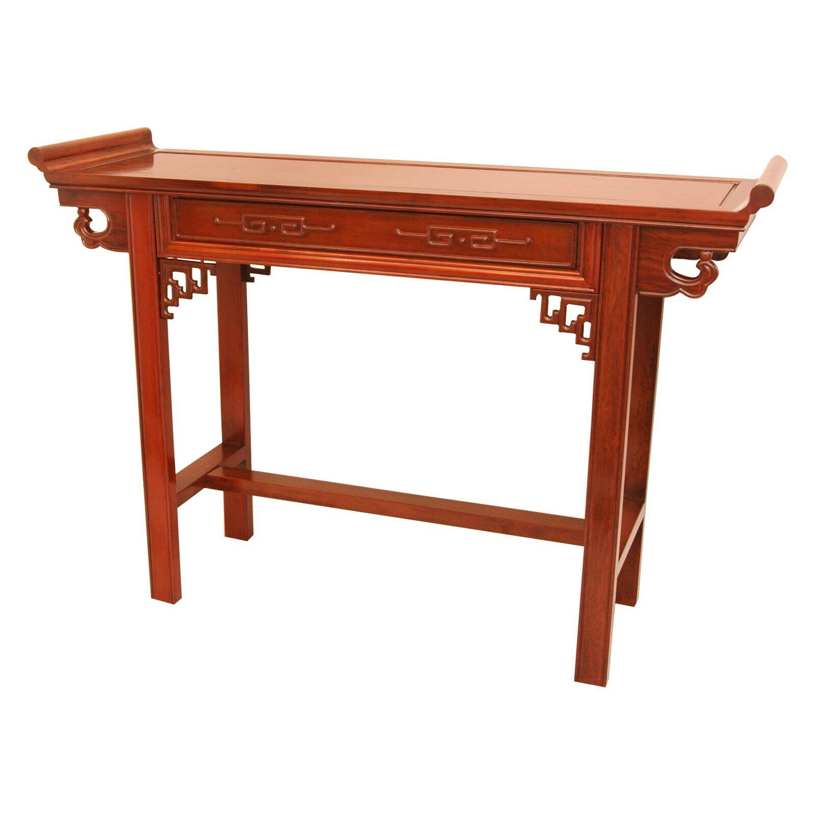 Oriental Furniture Rosewood Qing Hall Table, Honey color - Walmart.com