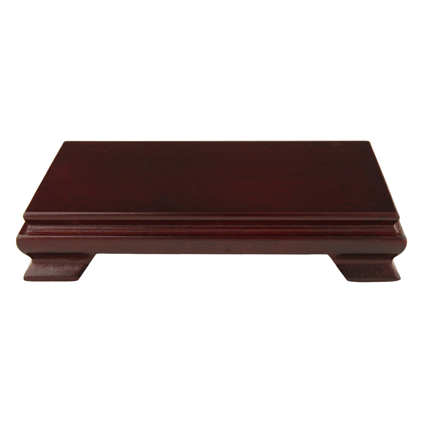 Oriental Furniture Rosewood Rectangular Stand, rosewood color, 6" x 4 ...