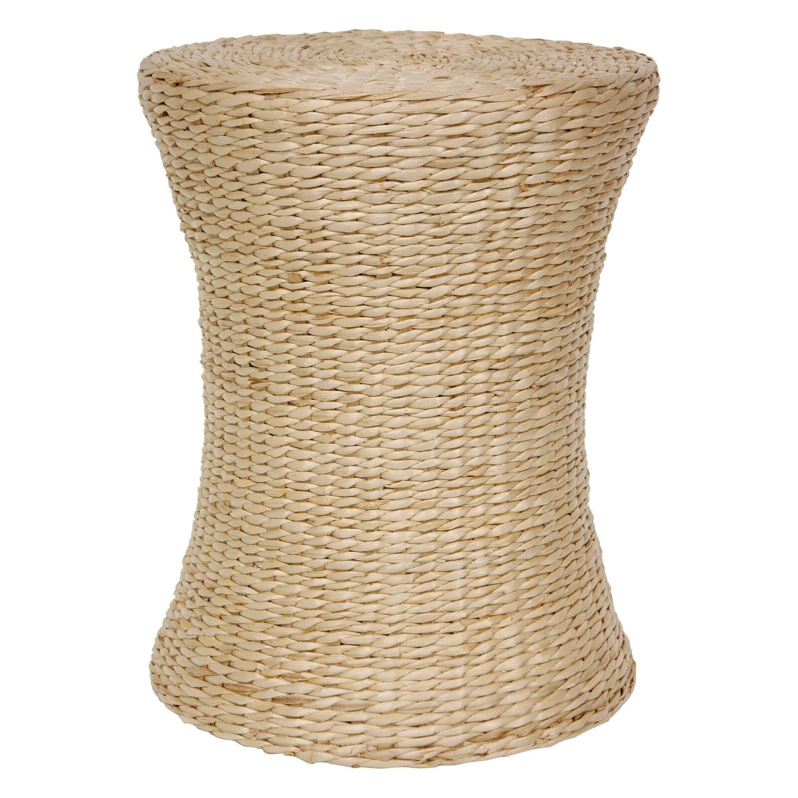 Oriental Furniture Rush Grass Stool, Natural color, indoor item ...