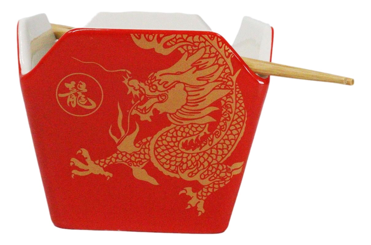 Oriental Longwei Dragon King Takeout To Go Box Serving Bowl With ...