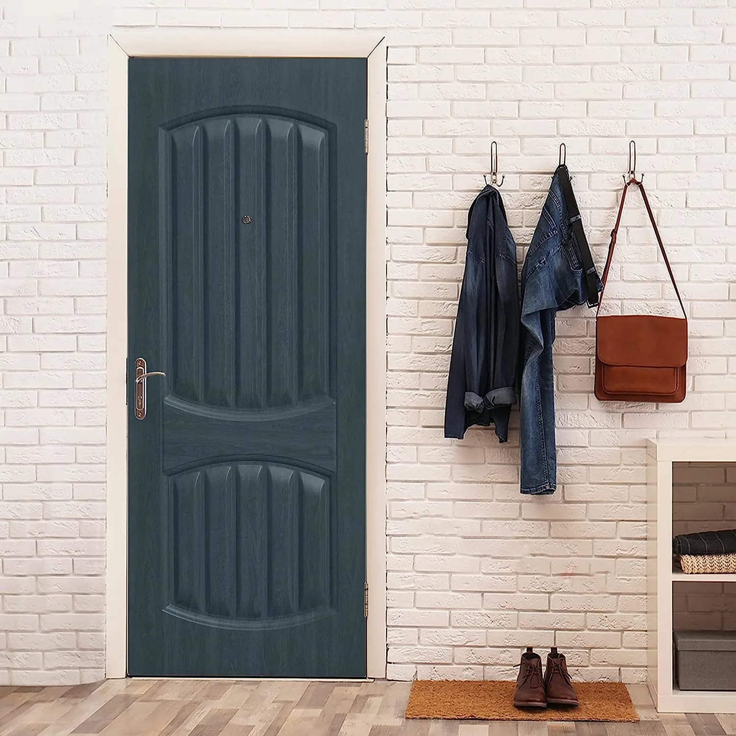 Oriental Style 3D Door Sticker Mural Cover Waterproof Vinyl Retro ...