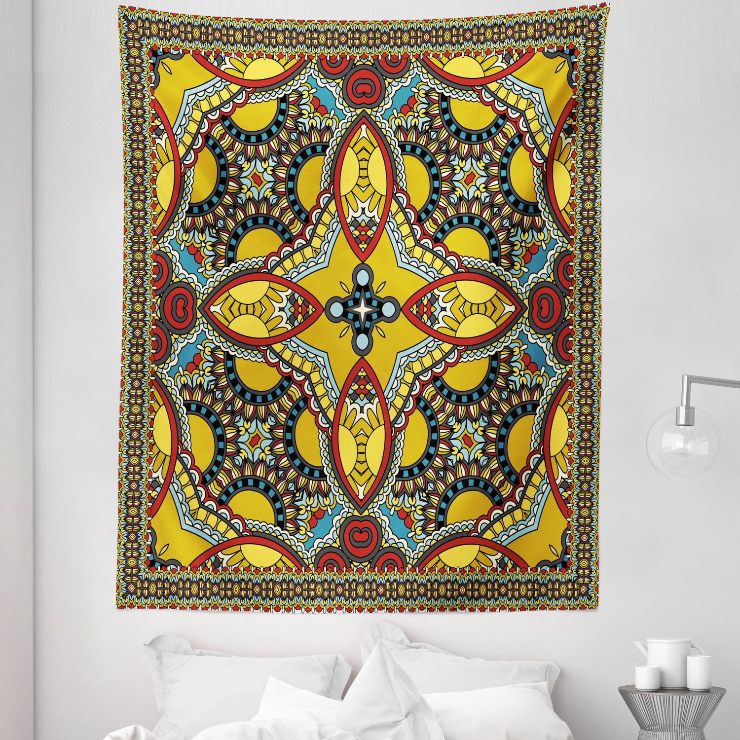 Oriental Tapestry, Middle Orient Eastern Design Different Floral Swirl ...