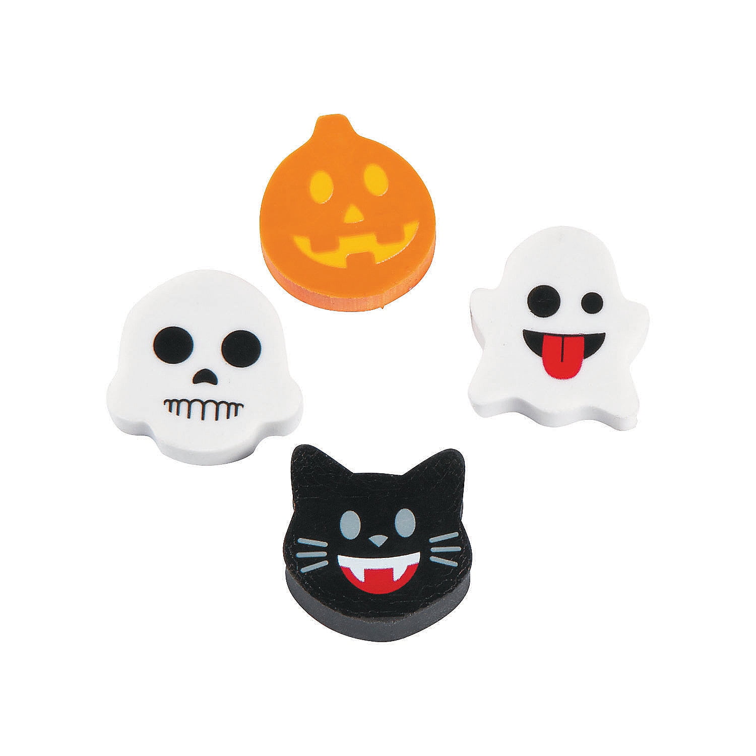 Oriental Trading Company Emoji Erasers Multi-color Halloween Party ...