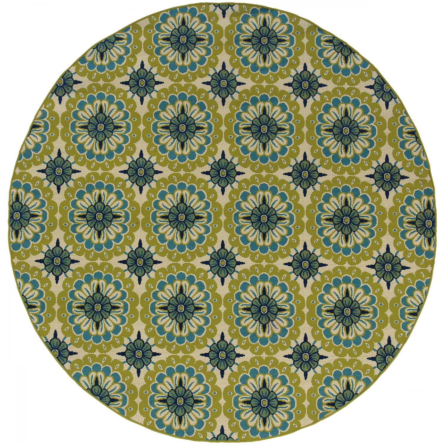 Oriental Weavers Caspian 7.83 Ft. Round Indoor/Outdoor Rug - 8328W ...