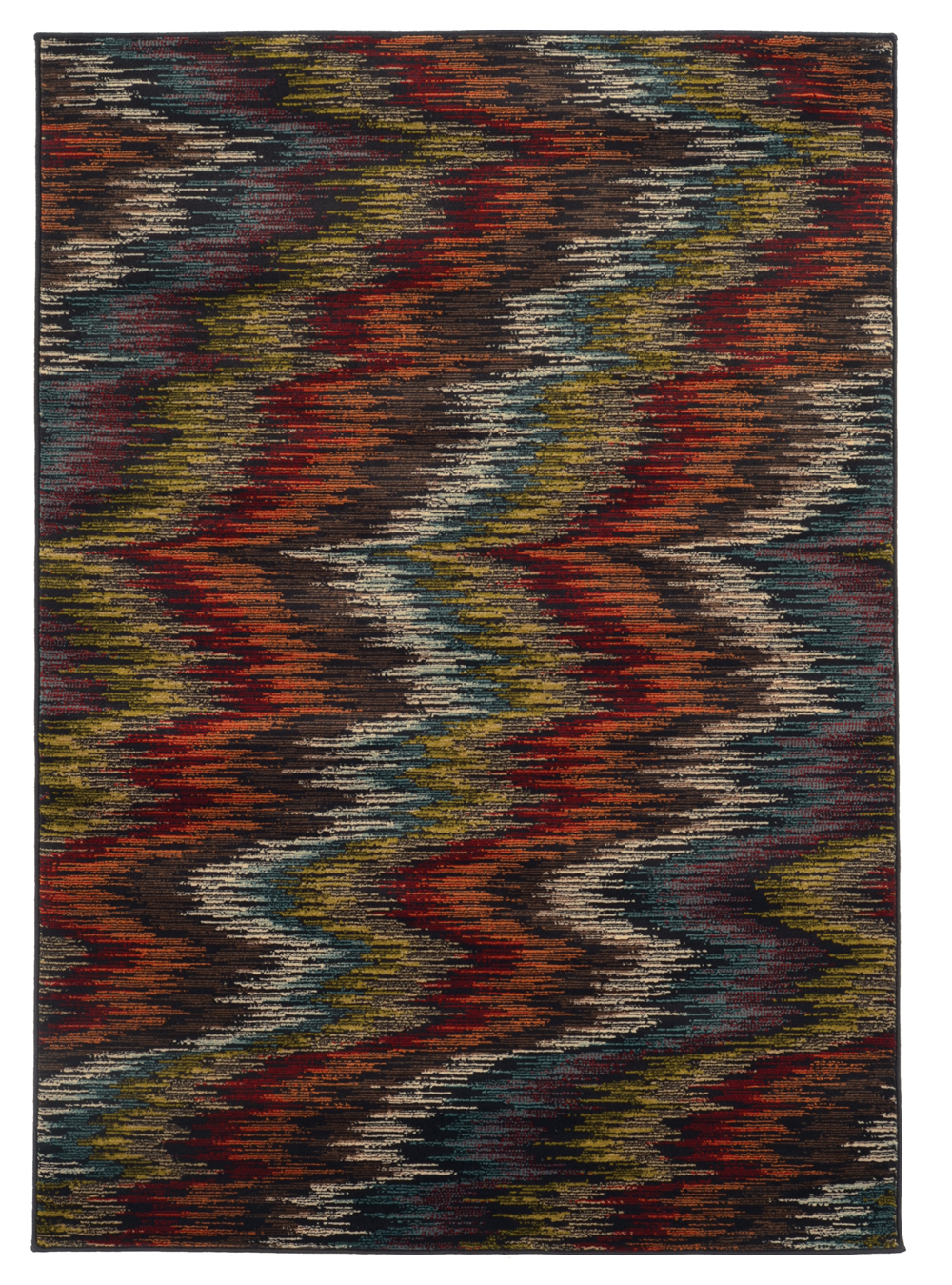 Oriental Weavers Emerson 4776A Multi/Black Abstract Rectangle Indoor ...