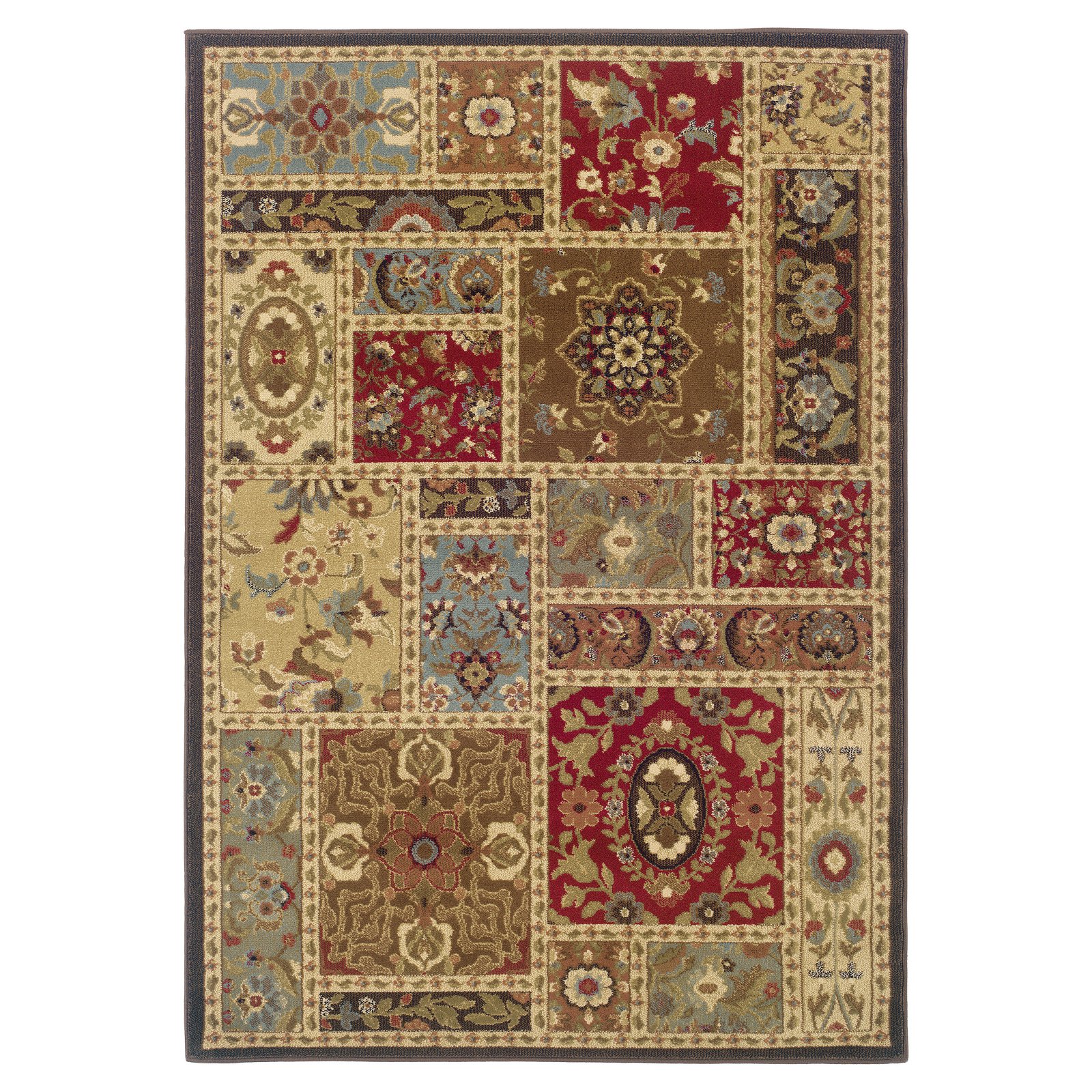 Oriental Weavers Huntington Indoor Rug Rectangle Area Rug Beige 5' 0" X ...