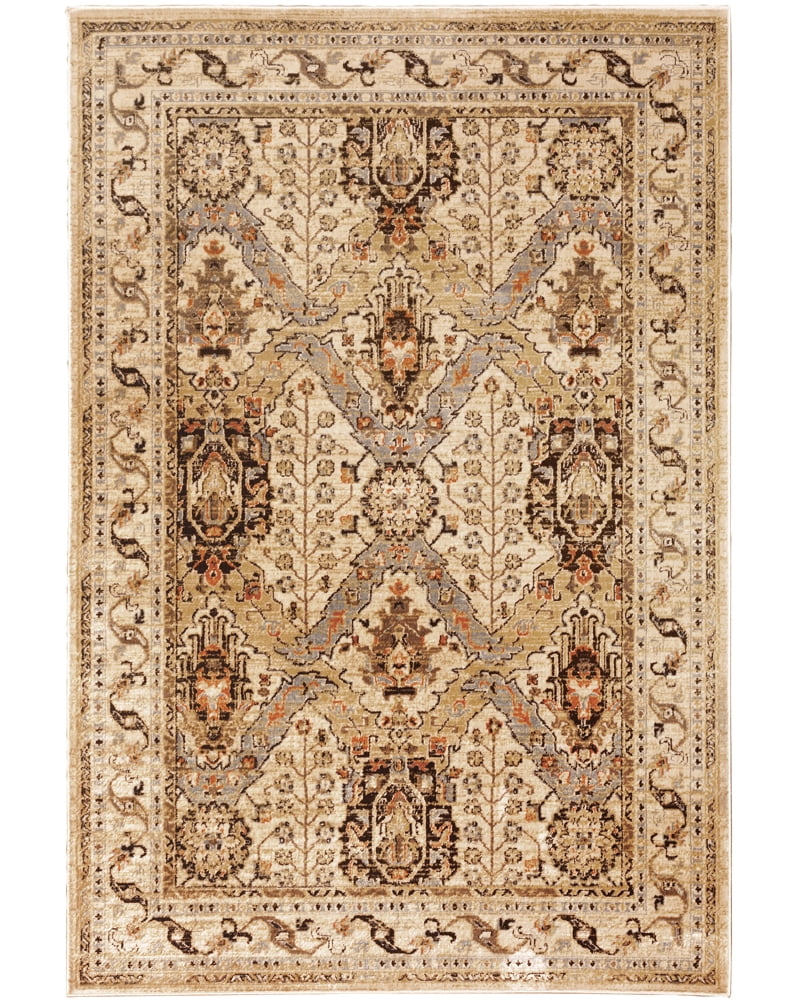 Sphinx Juliette Area Rug 532W3 Traditional Beige Blossoms Bulbs 5' 3" x ...
