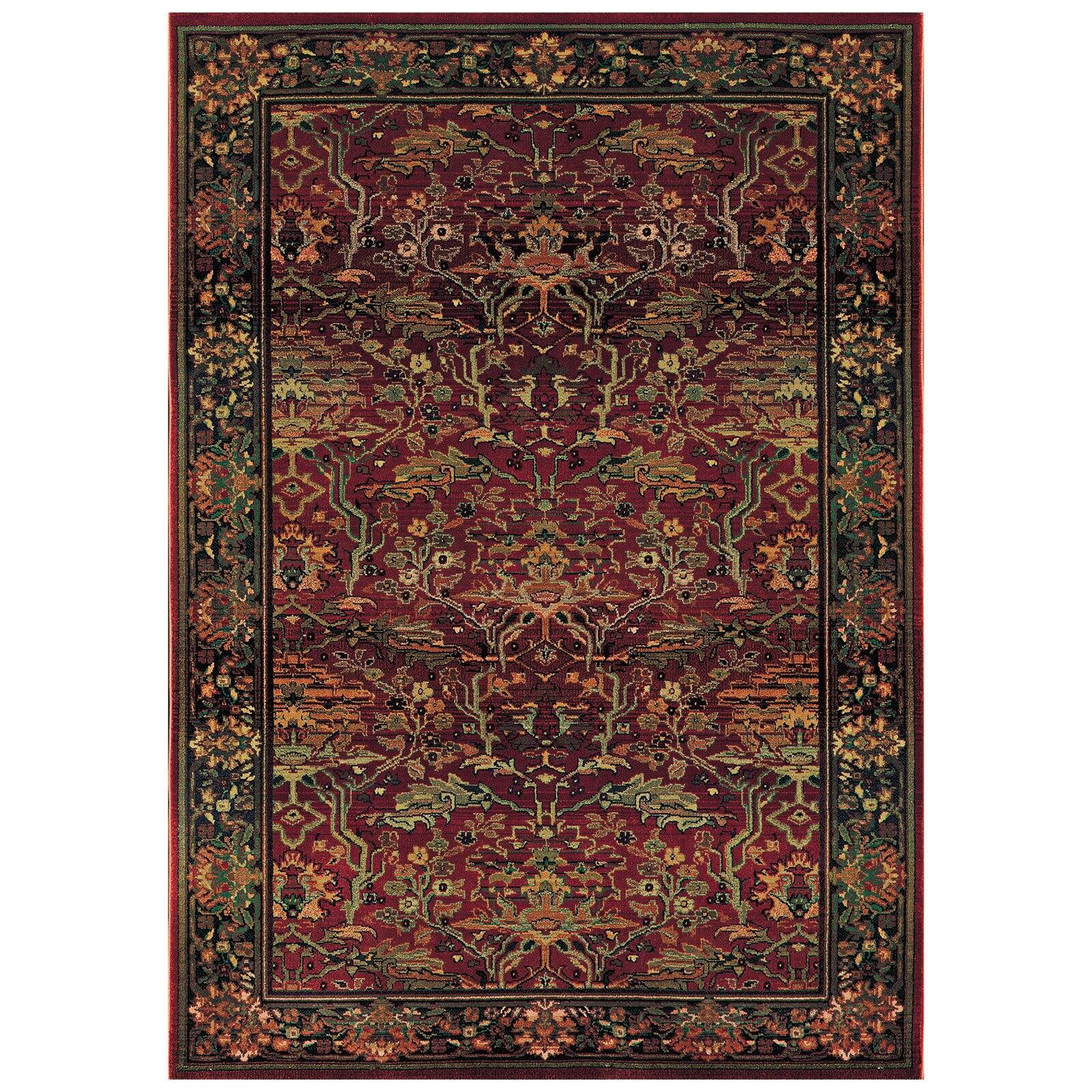Oriental Weavers Kharma Indoor Rug Rectangle Area Rug Red 4' X 5' 9 ...