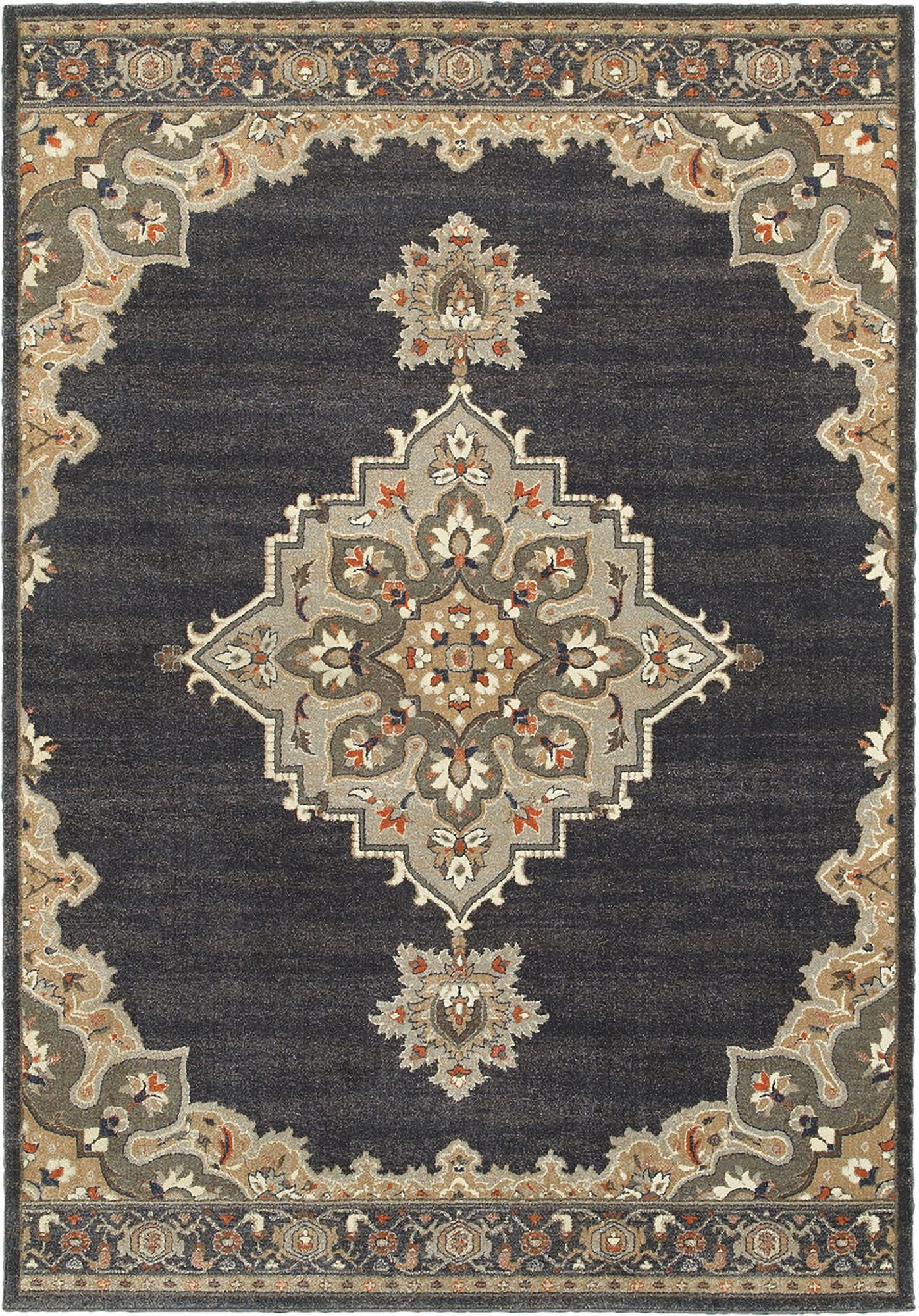 Oriental Weavers Pasha 072E2 Blue/ Grey Rectangle Indoor Area Rug ...