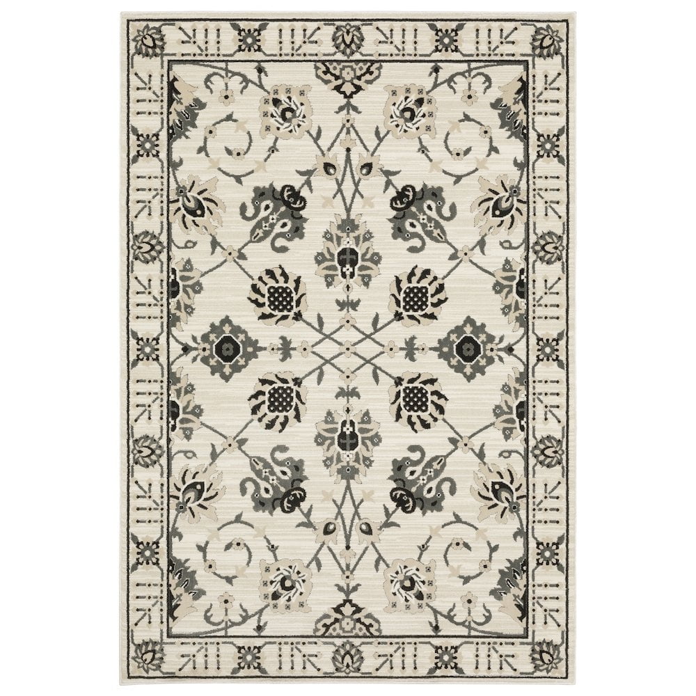 Oriental Weavers Raylan Area Rug - RAY03 - 9'10" x 12'10" - in Ivory ...