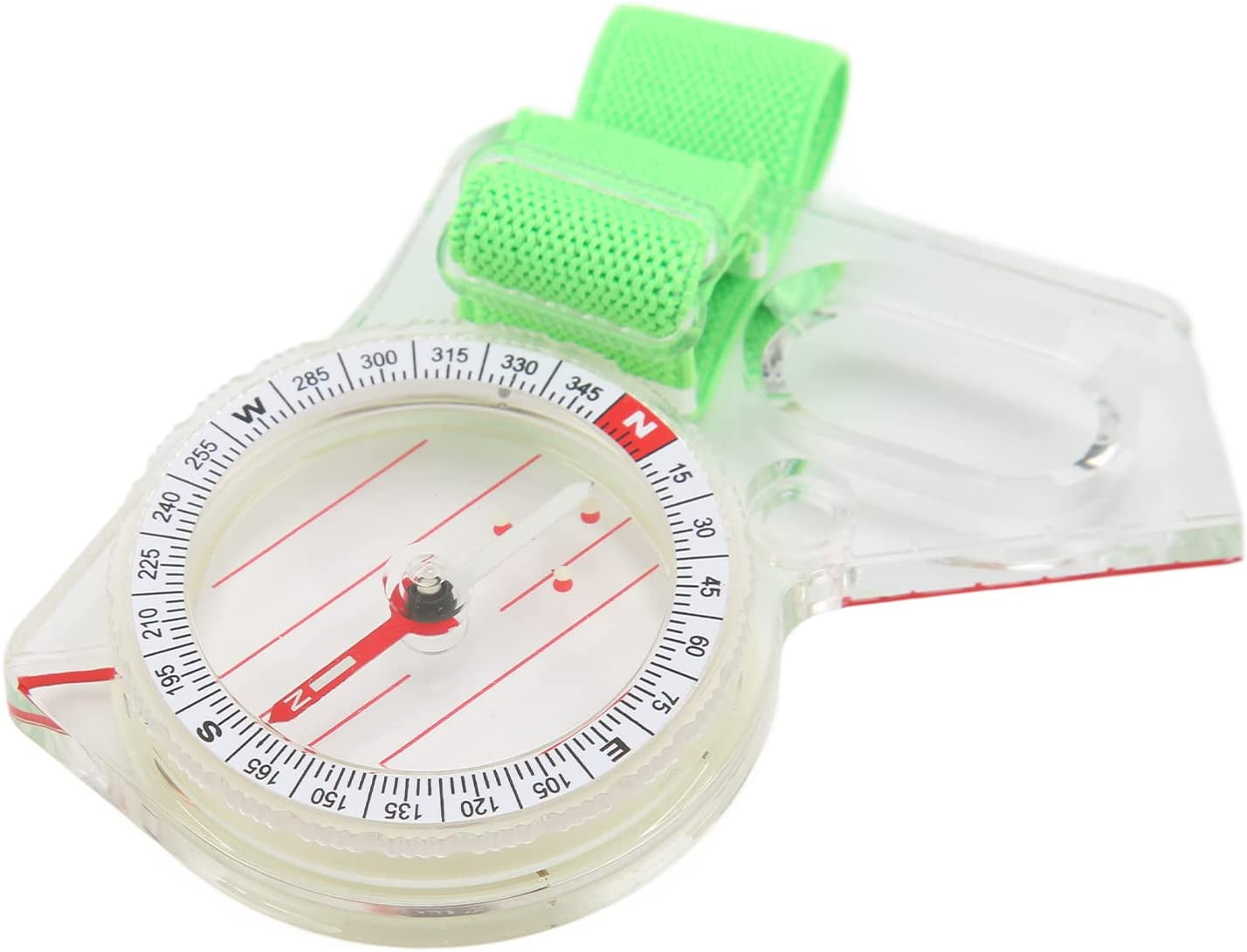 Orienteering Compass, Hollow Trough Feel Comfortable Plastic Compass ...
