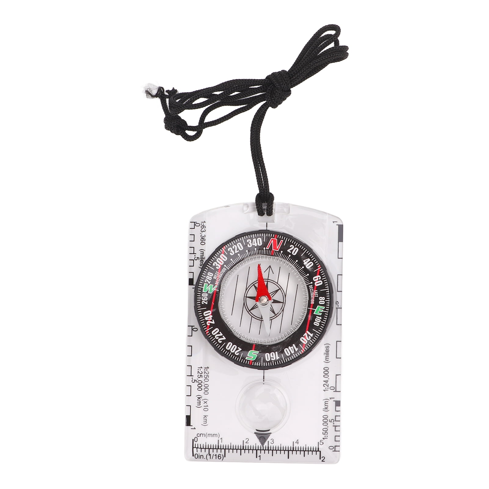 Orienteering Compass, Multifunctional Compass with Map Scale Ruler ...