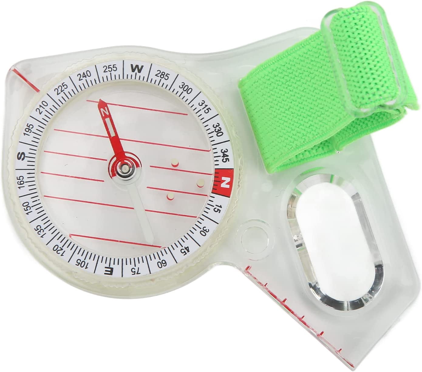 Orienteering Compass with Luminous Point Clear Scale ABS Material ...