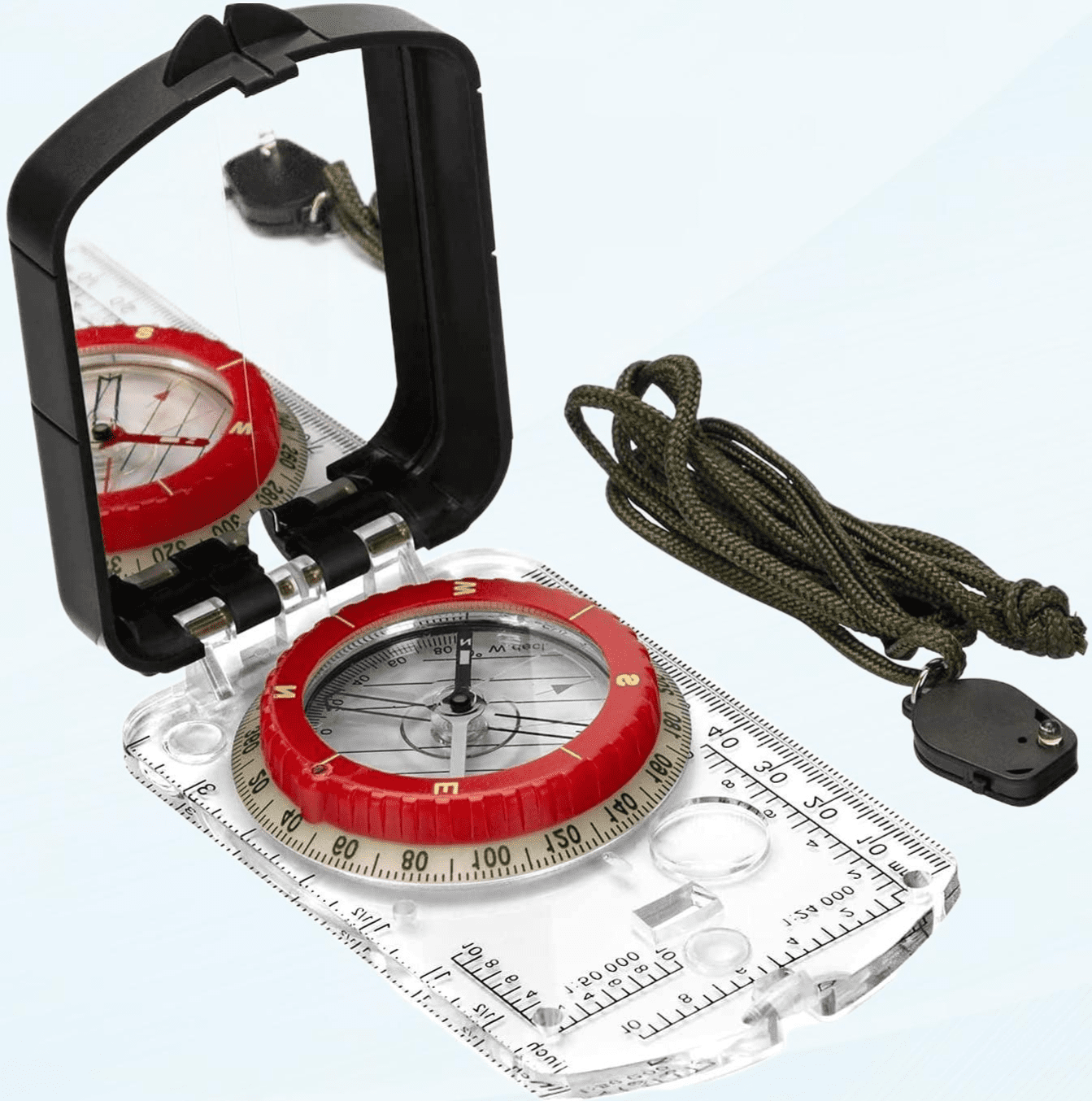Orienteering Map Compass -Sighting Mirror Compass with Adjustable ...