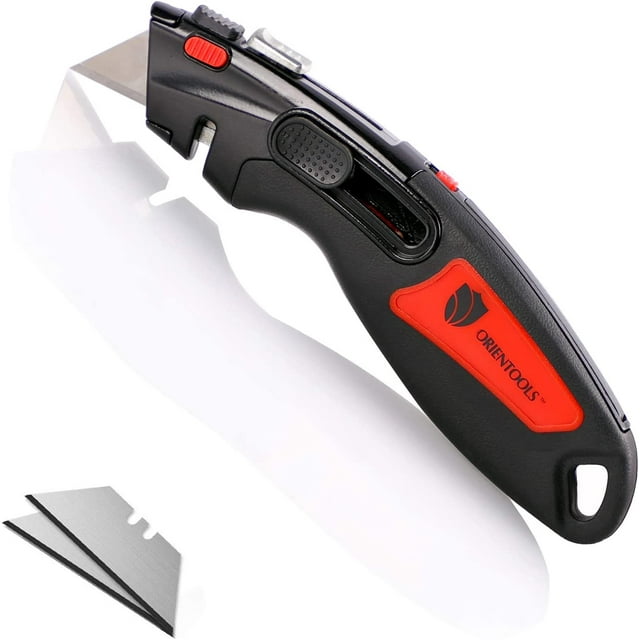 Orientools 1PCS Heavy Duty Utility Knife, Auto Lock Retractable Box ...
