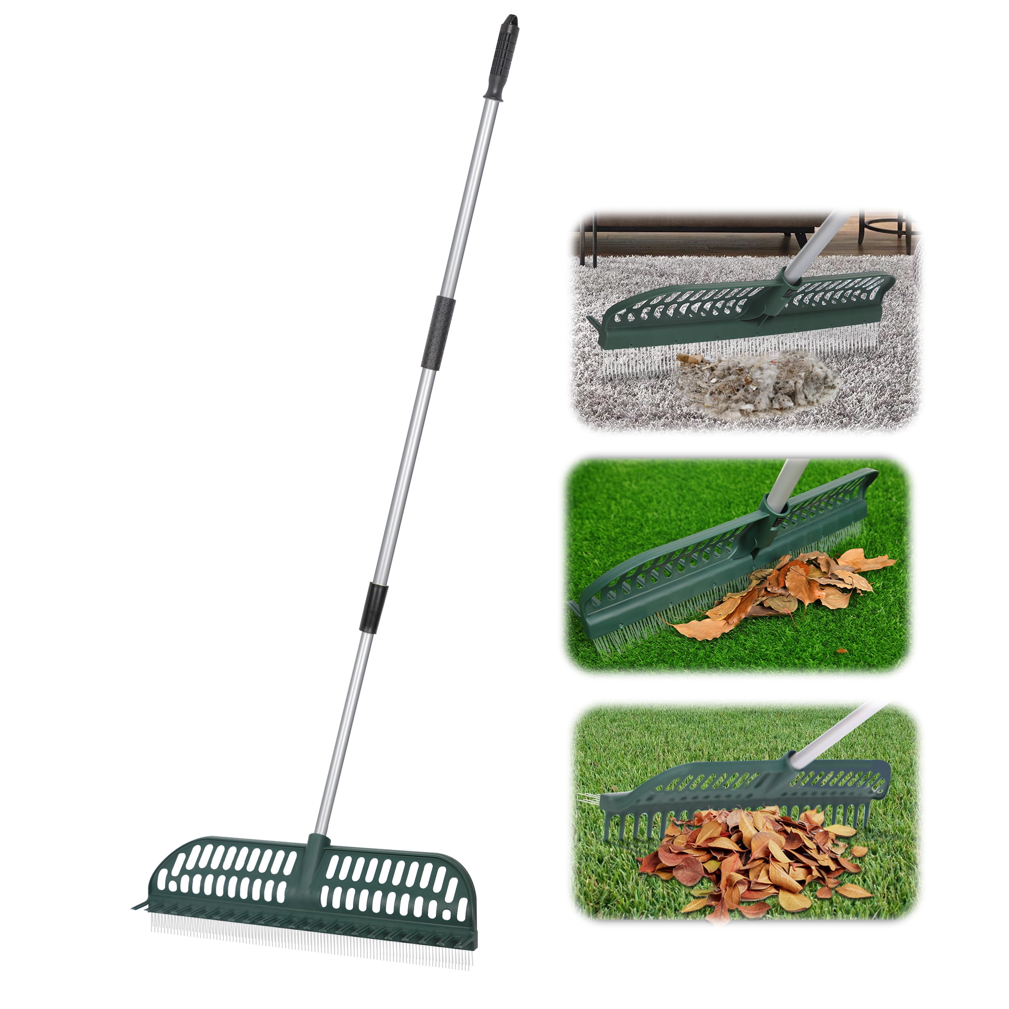 Orientools 2 in 1 Adjustable Rake for Artificial Turf & Carpet, Garden ...