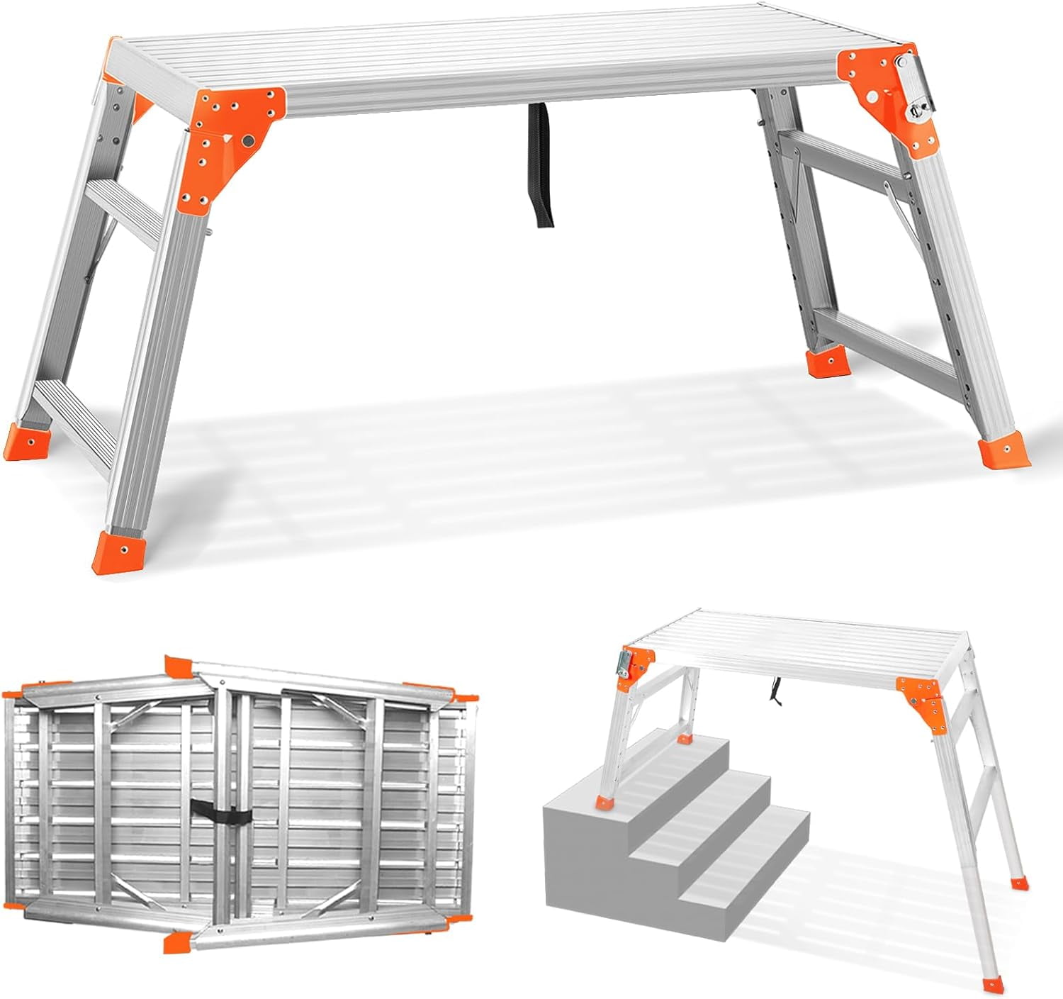 Multifunctional & Adjustable Work Platform with 330 lbs Capacity, 24 to ...