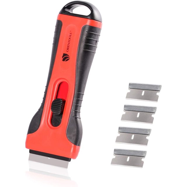 Orientools Mini Plastic Retractable Razor Blades Scraper with 1 Soft ...