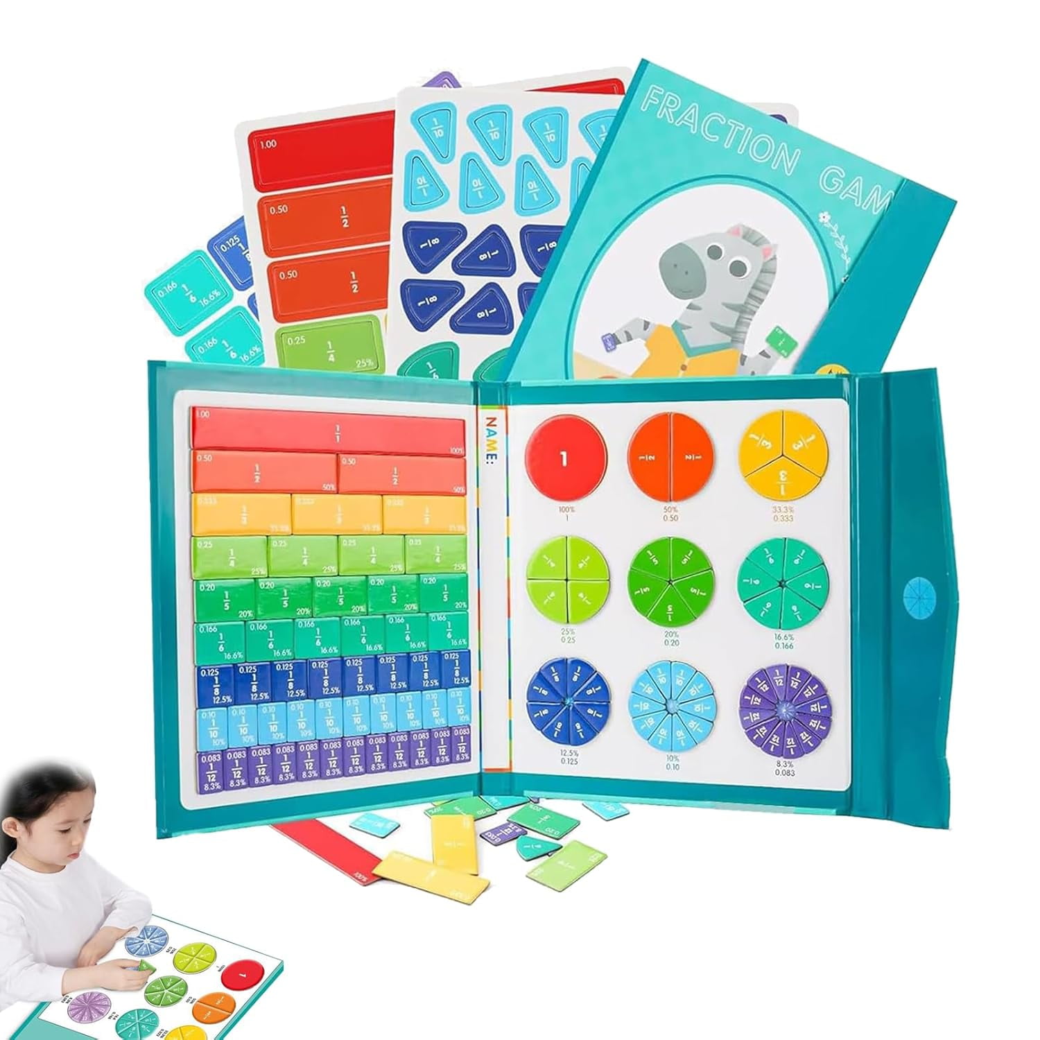 Orientty/Consentdo/Promisety Magnetic Fraction Demonstration Book ...