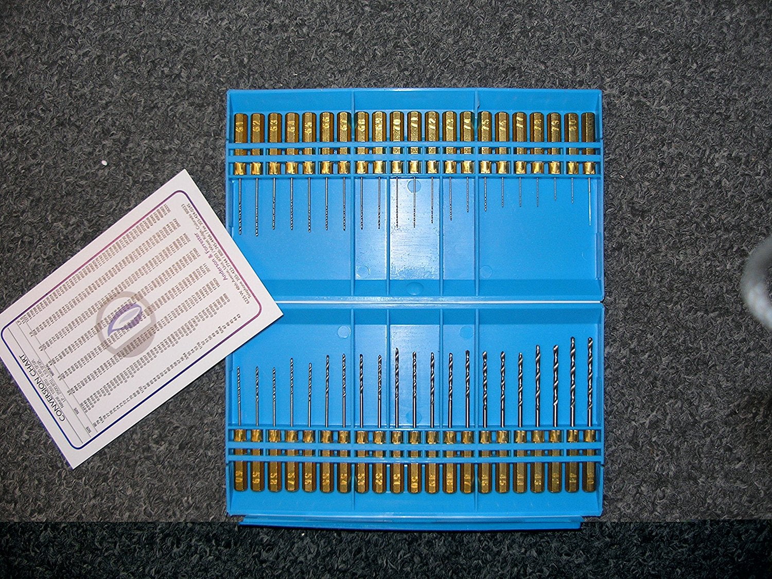 Gas Service Gauging Drill Bit Set, #40 - #80 GDK4080 with Hex Drive and ...