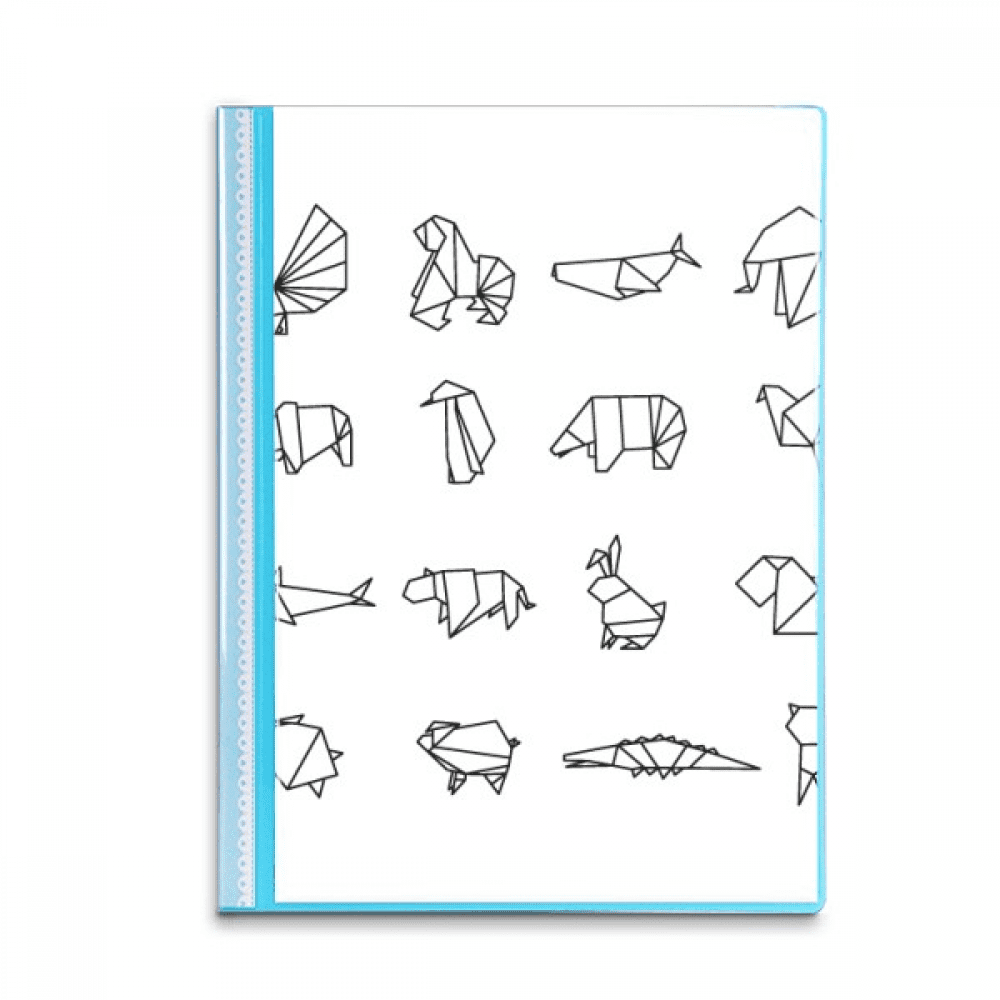 Origa Animal Geometric Shape Book Sheet Protectors Portfolio Binder ...