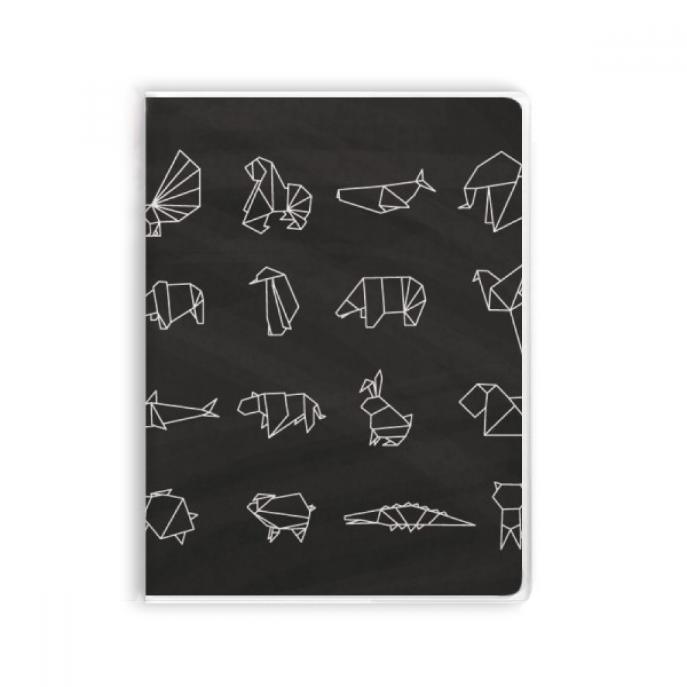 Origa Animal Geometric Shape Notebook Gum Cover Diary Soft Cover ...
