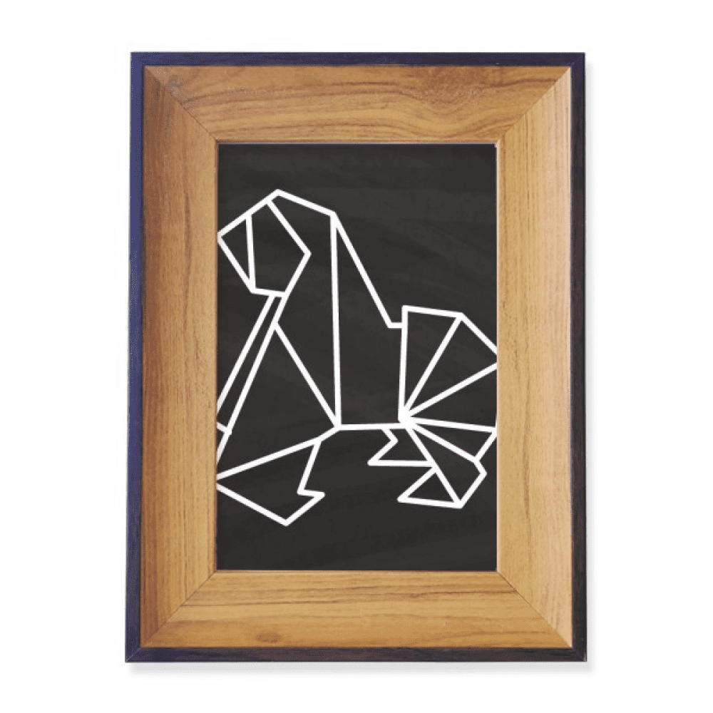 Origa Dog Geometric Shape Photo Frame Exhibition Display Art Desktop ...
