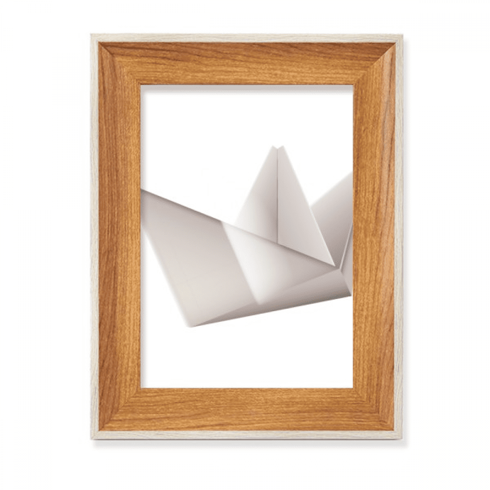 Origa Geometric Ship Pattern Desktop Wooden Photo Frame Display Picture ...
