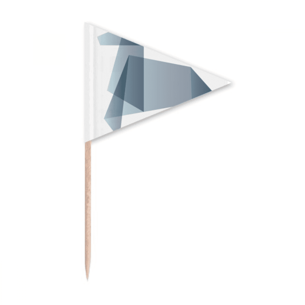 Origa Horse Geometric Shape Toothpick Triangle Cupcake Toppers Flag ...