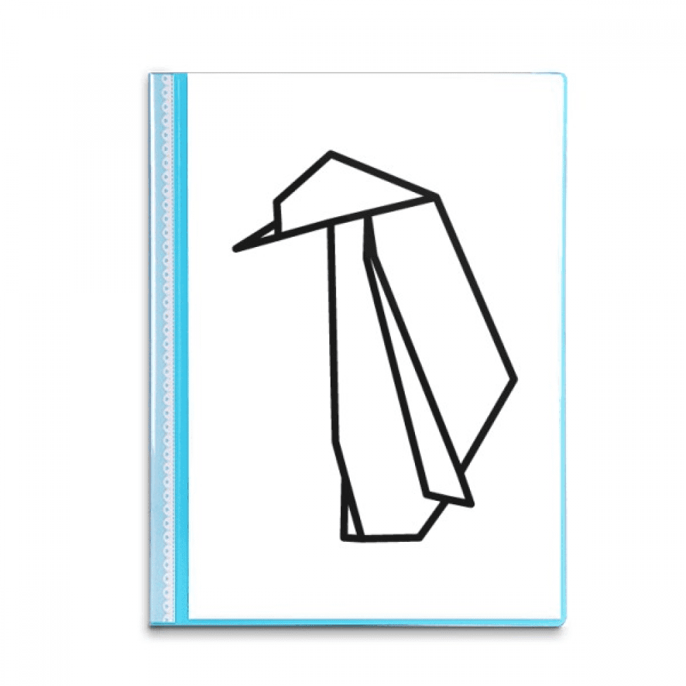 Origa Penguin Geometric Shape Book Sheet Protectors Portfolio Binder ...